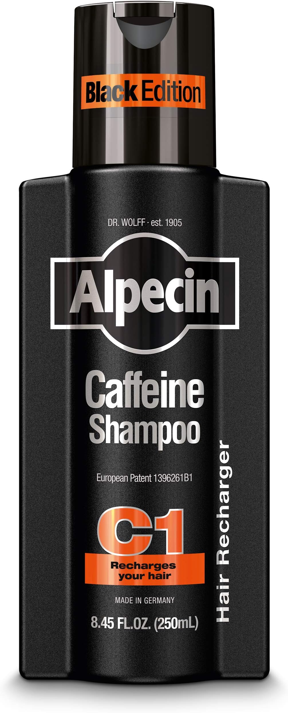 Amazon.com: Alpecin Caffeine Shampoo C1 Black Edition with Bold ...