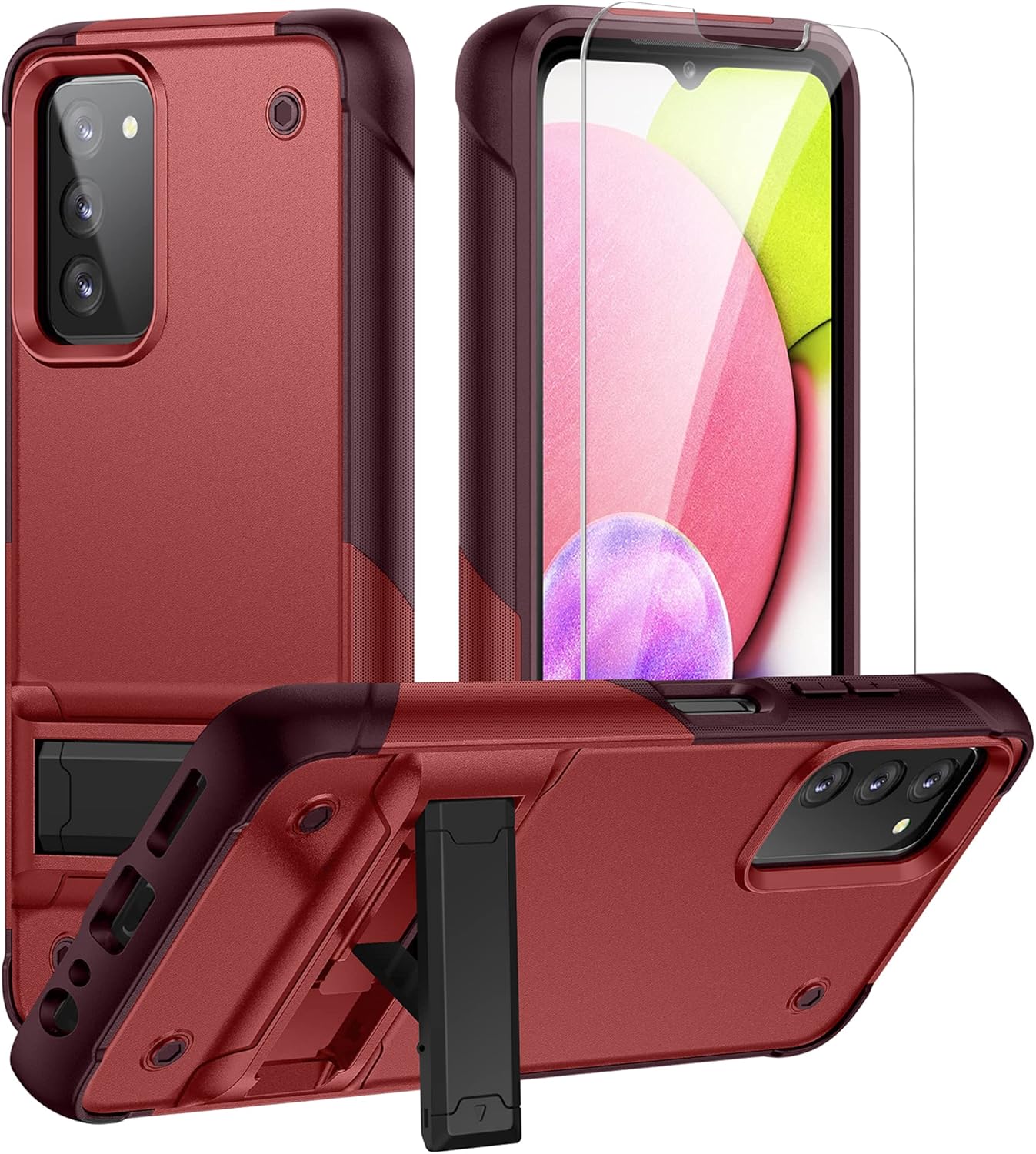 DMDMBATH for Samsung Galaxy A03S Case with Screen Protector, Military ...