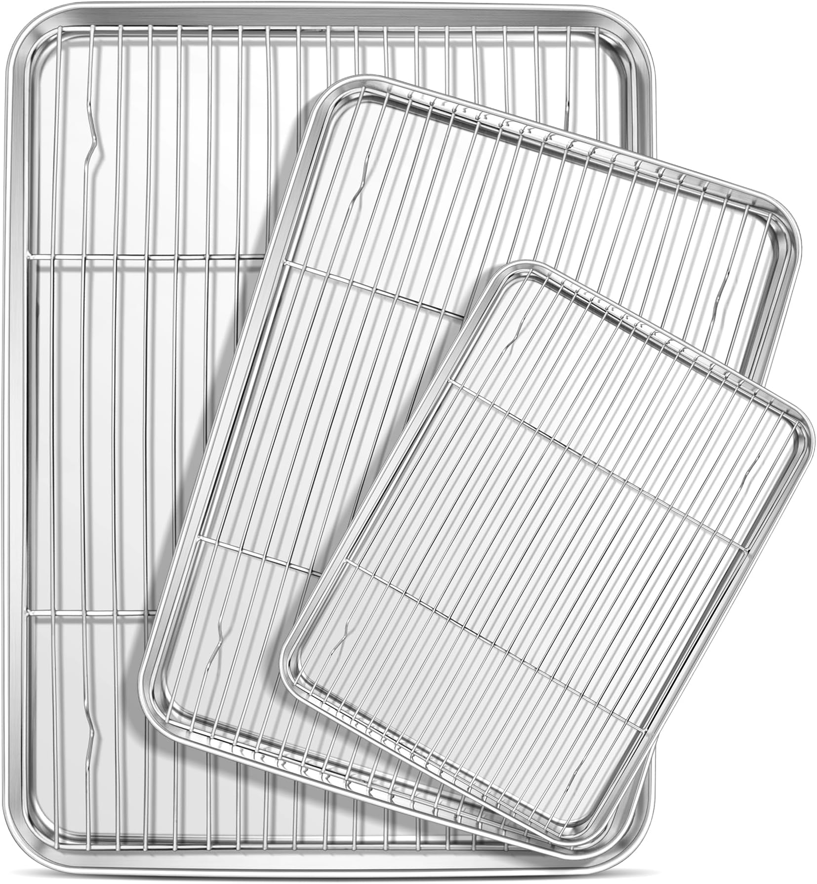 Amazon.com: P&P CHEF Baking Sheet and Rack Set, 8 PACK (4 Sheets + 4 ...