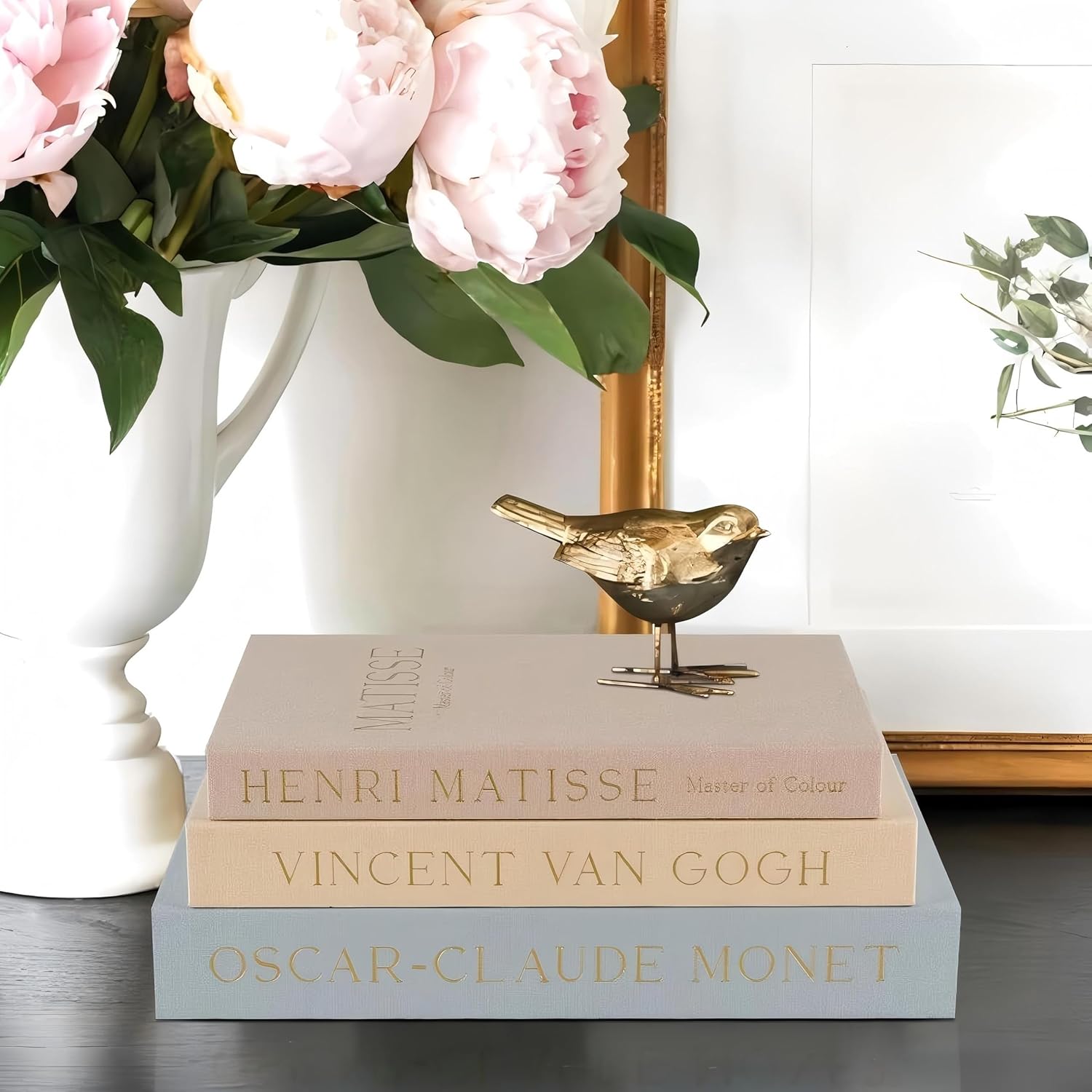 Amazon.com: Set of 3 Linen Decorative Books for Home Decor,Modern Faux ...