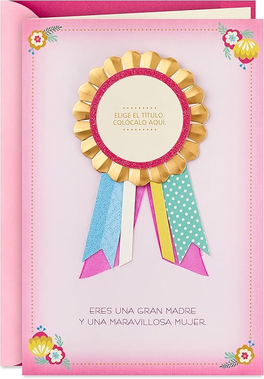Amazon.com : Hallmark VIDA Spanish Mother's Day Card, Tarjeta del Dia ...