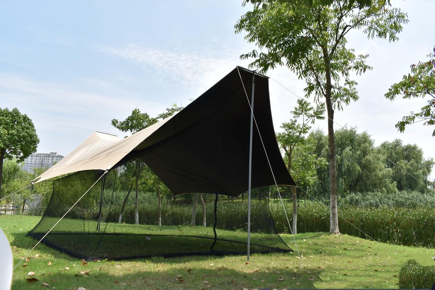 Amazon.com: Outdoor Mesh Screen House Lightweight Camping Canopy Tent ...