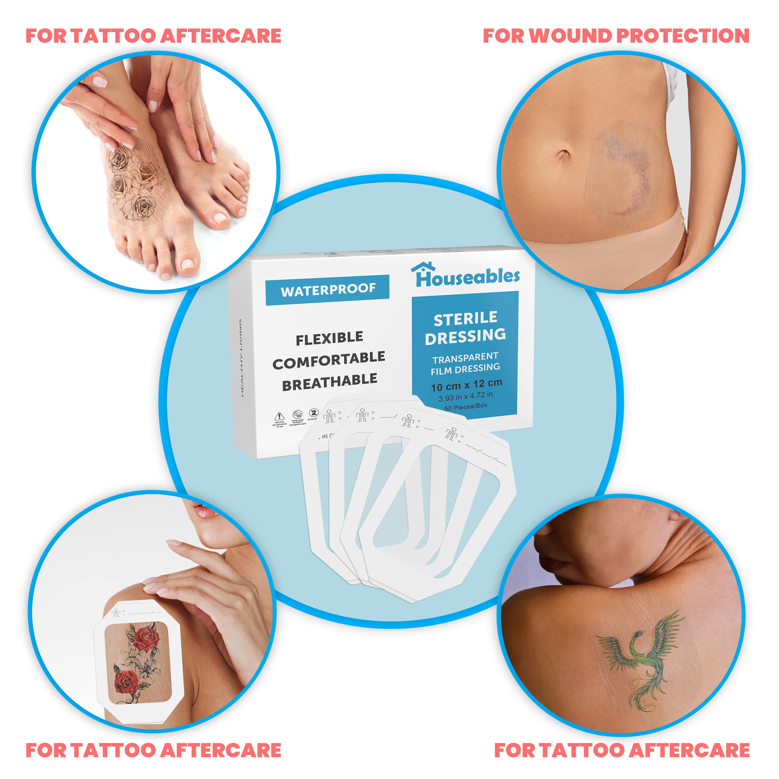 Snapklik.com : Waterproof Bandages, Transparent Film Dressing ...