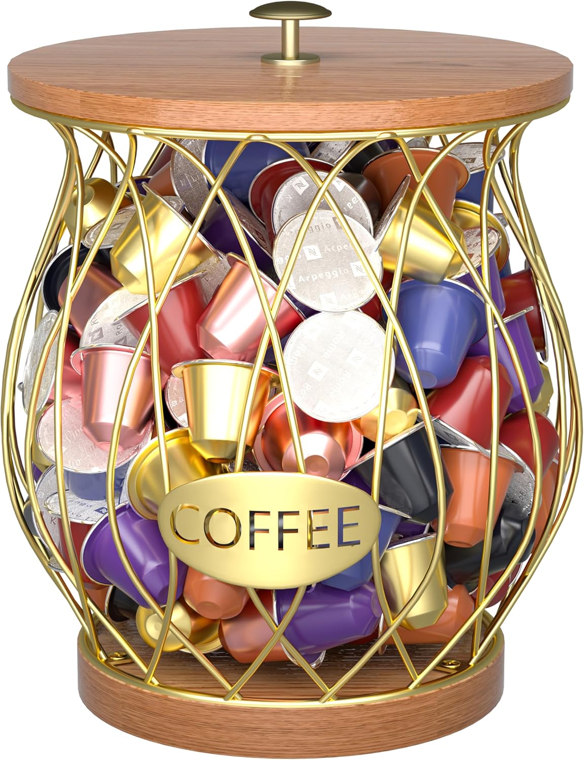 Amazon.com: APOIMNA Coffee Pod Holder, Rustic K Cup Holder Organizer ...