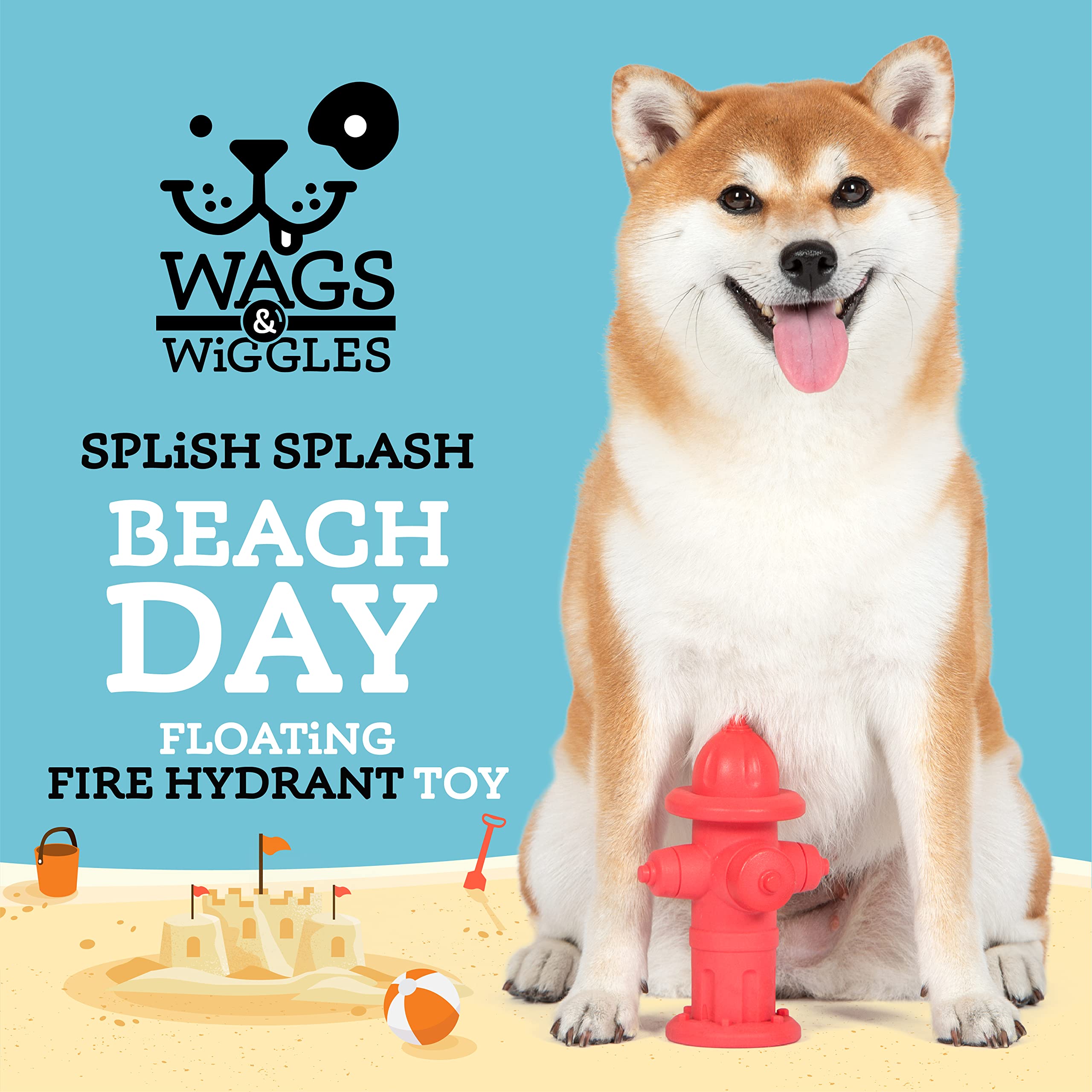 Snapklik.com : Fire Hydrant Floatable TPR Dog Toy Fun Summer Pool Toy ...