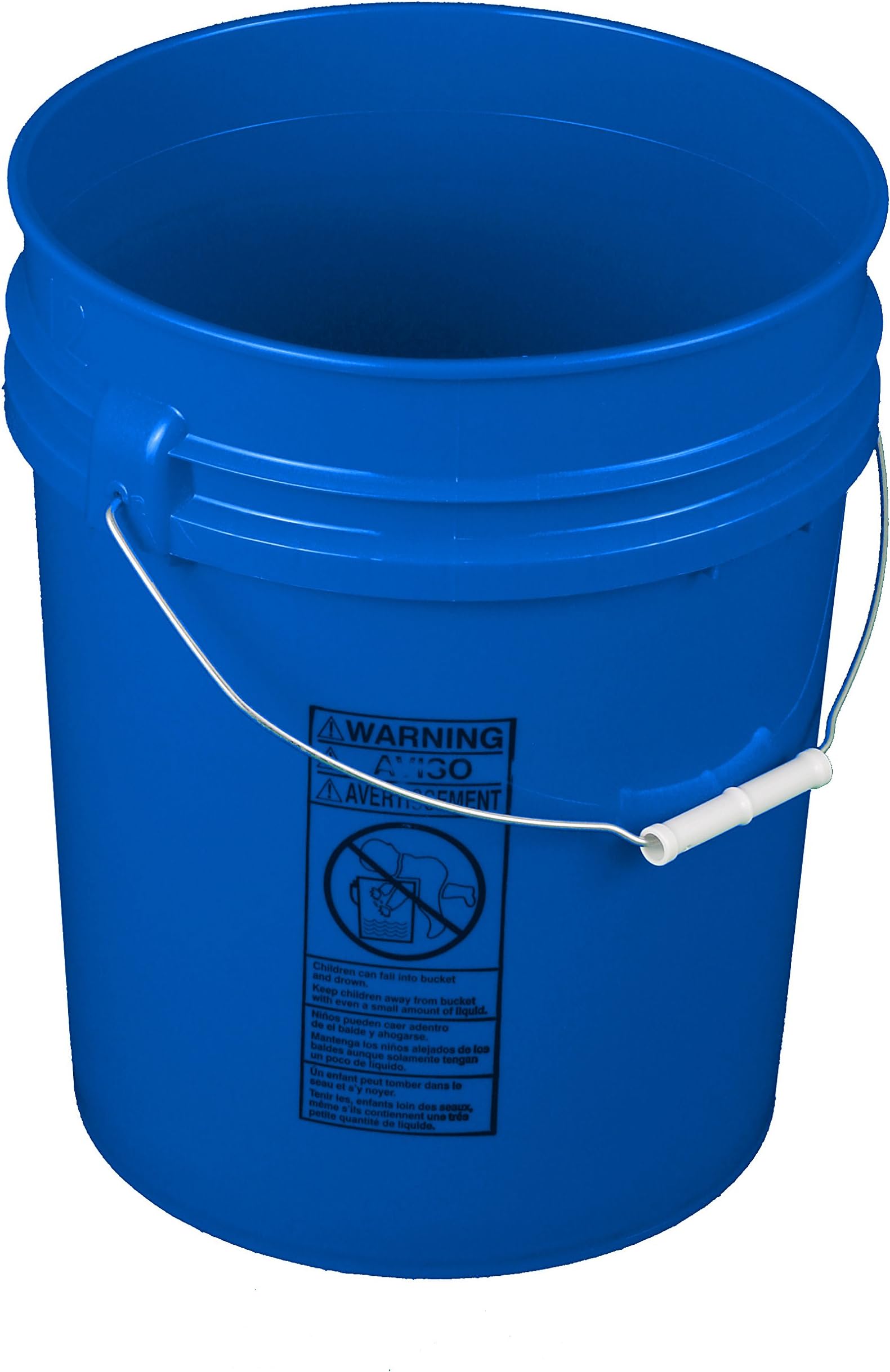 Amazon.com: 5 Gallon Bucket w/ handle (Blk) .75 Mil : Health & Household