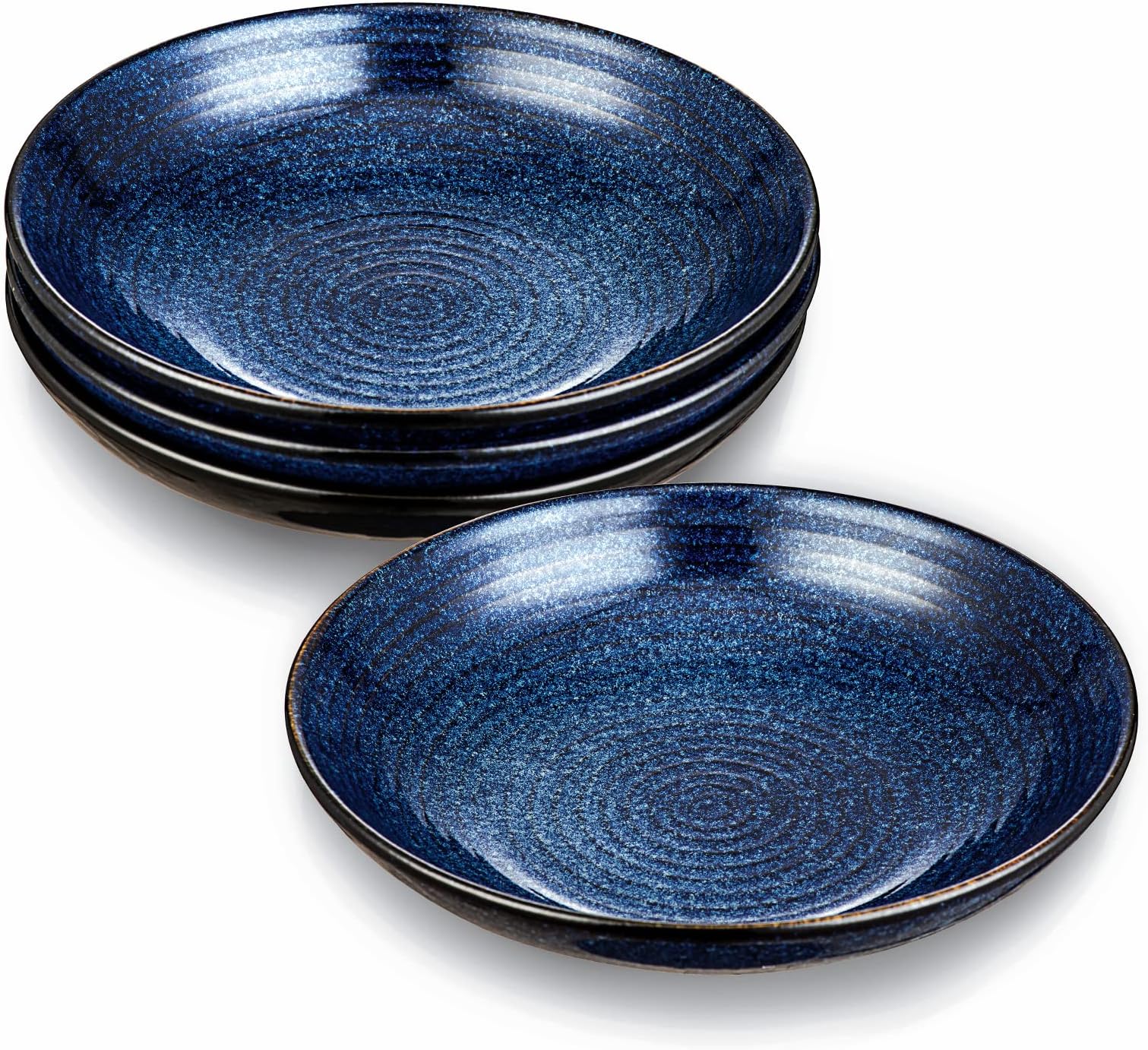 Amazon.com: Bosmarlin Stoneware Large Pasta Bowls, Set of 4, Big Salad ...