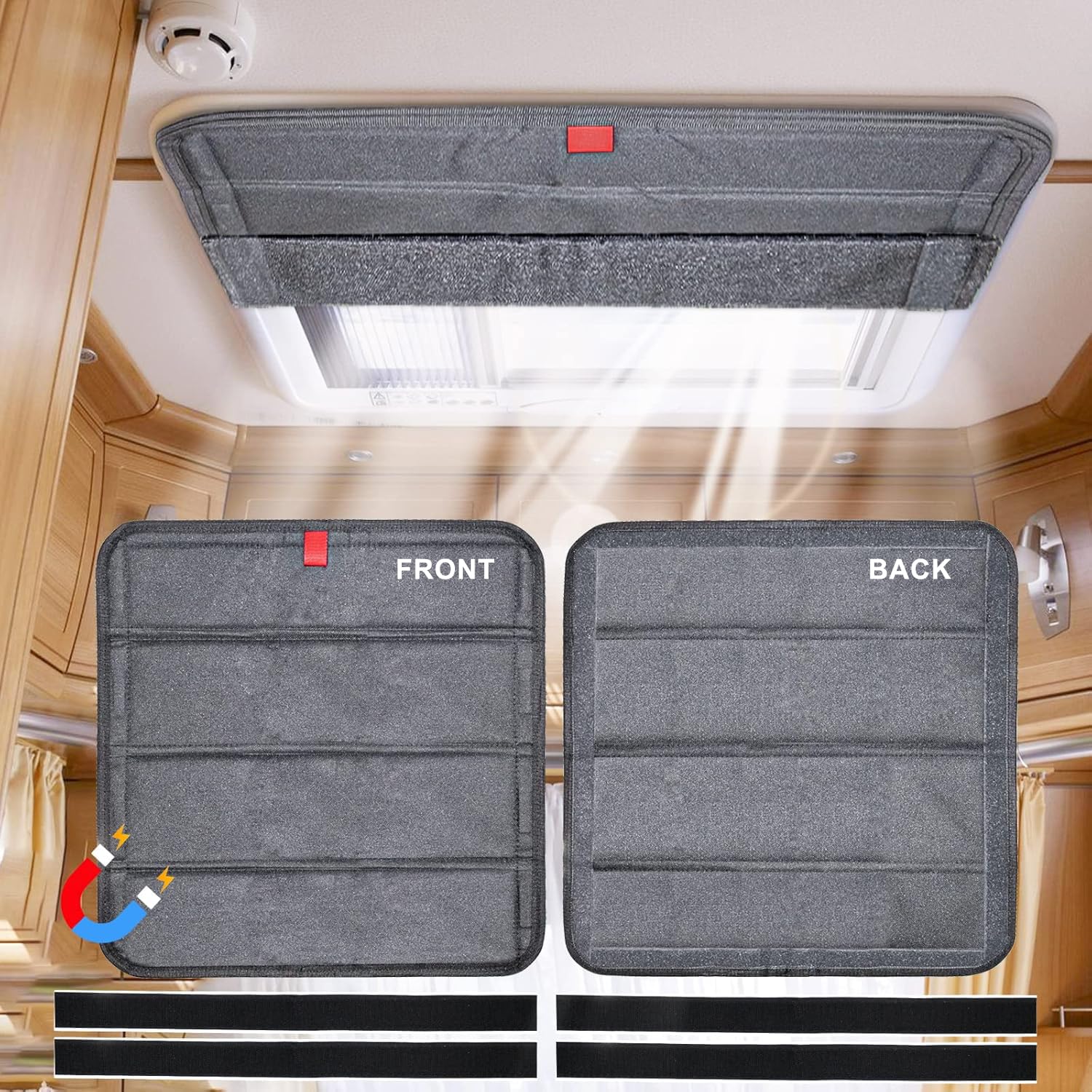 Amazon.com: RVLAND RV Skylight Cover 16"x16" Foldable Magnet RV ...