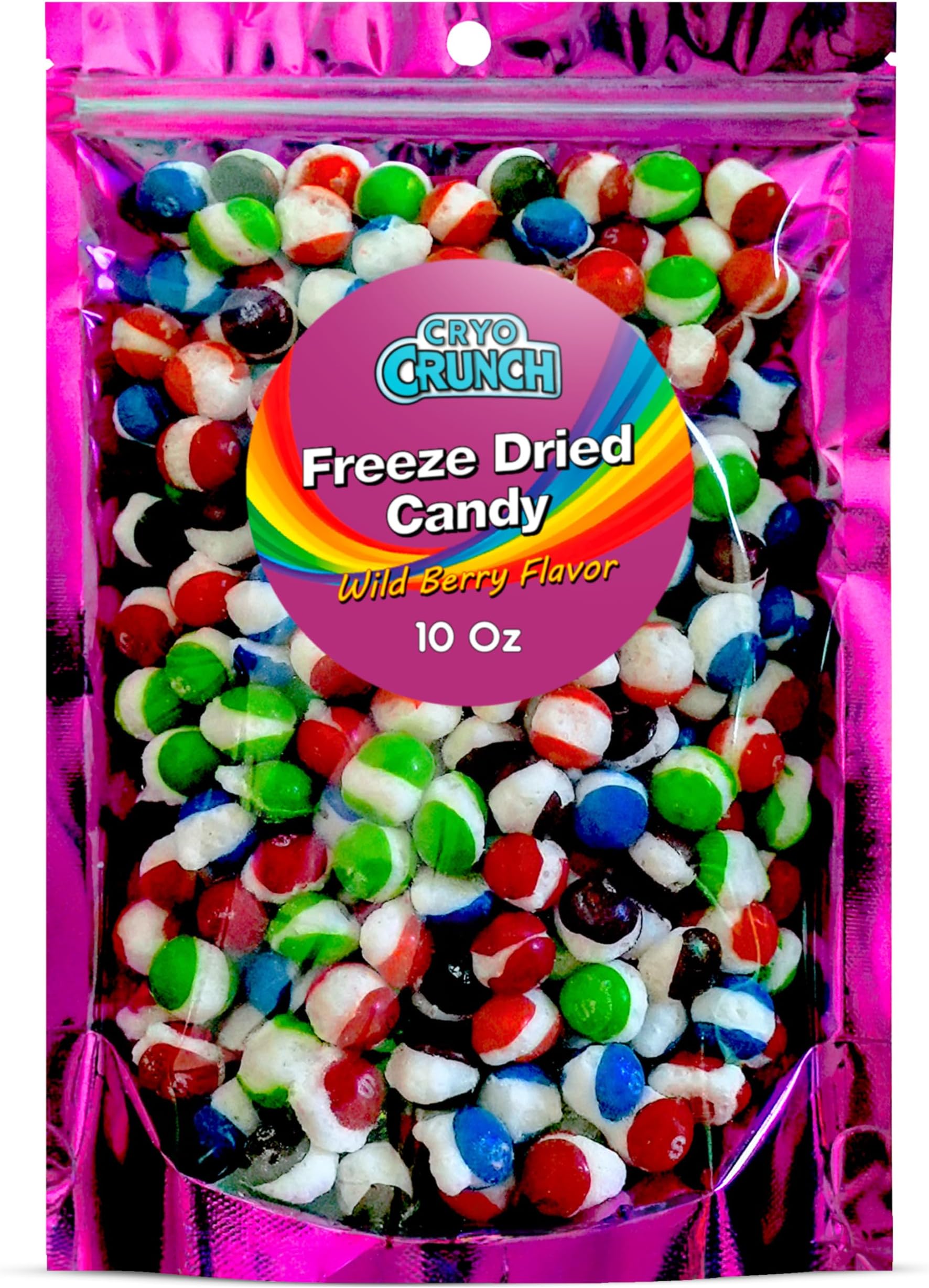 Amazon.com : Freeze Dried Candy Wild Berry Rainbow (10-16 Oz) By CRYO ...