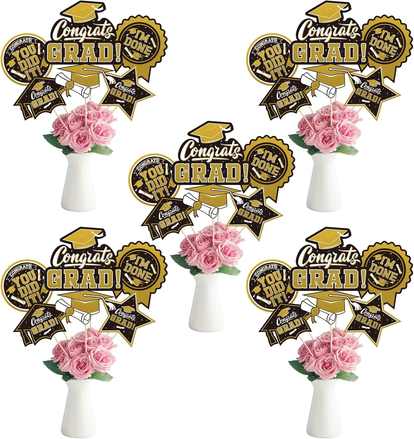 Amazon.com: 30PCS Graduation Party Decorations Congrats Grad Table ...