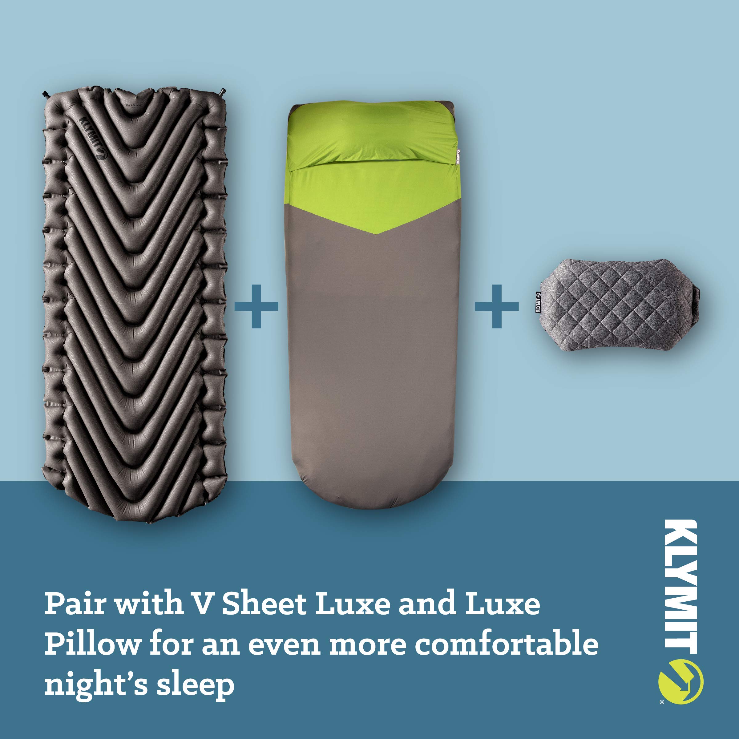 Snapklik.com : Klymit Static V Luxe Sleeping Pad, Lightweight Lofted ...