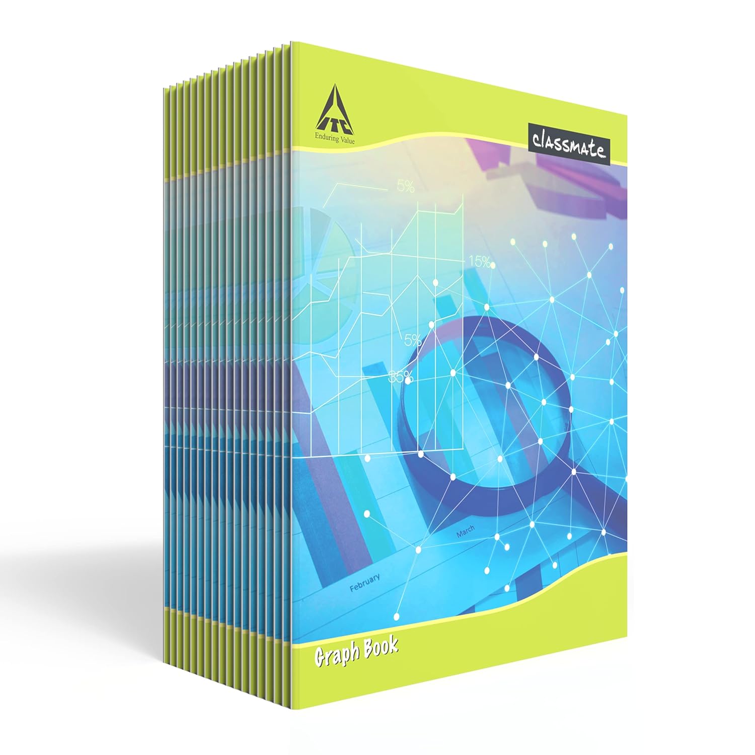 Classmate Graph Book - Soft Cover, 64 Pages, 280 x 220mm (Pack of 14 ...