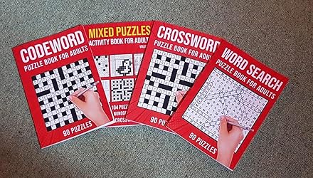 Puzzle Book for Adults Mixed: Arrowwords, Crossword, Kriss Kross, Wordsearch, Sudoku & Nonogram ...
