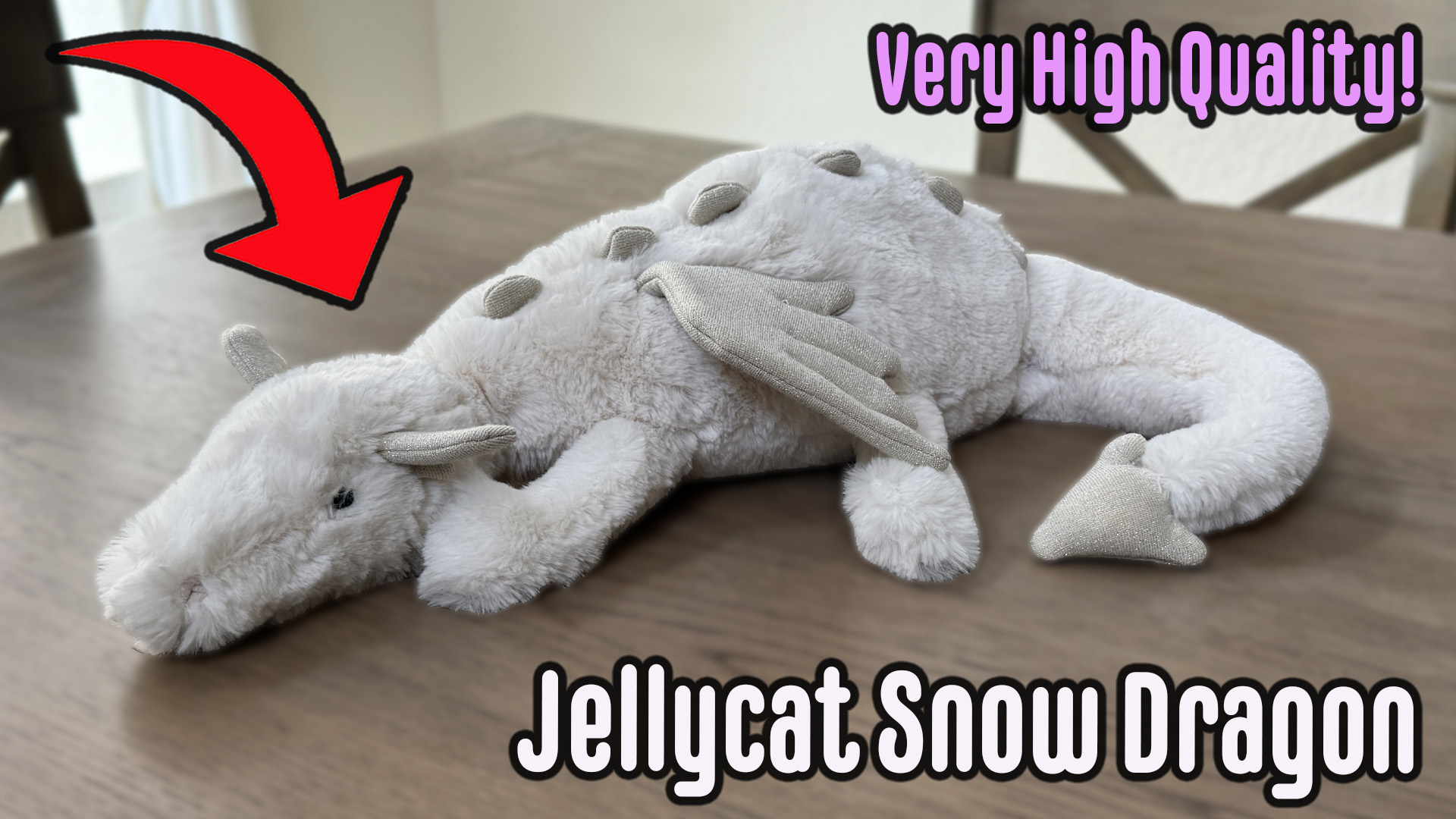 Watch Jellycat Snow Dragon Stuffed Animal Review on Amazon Live