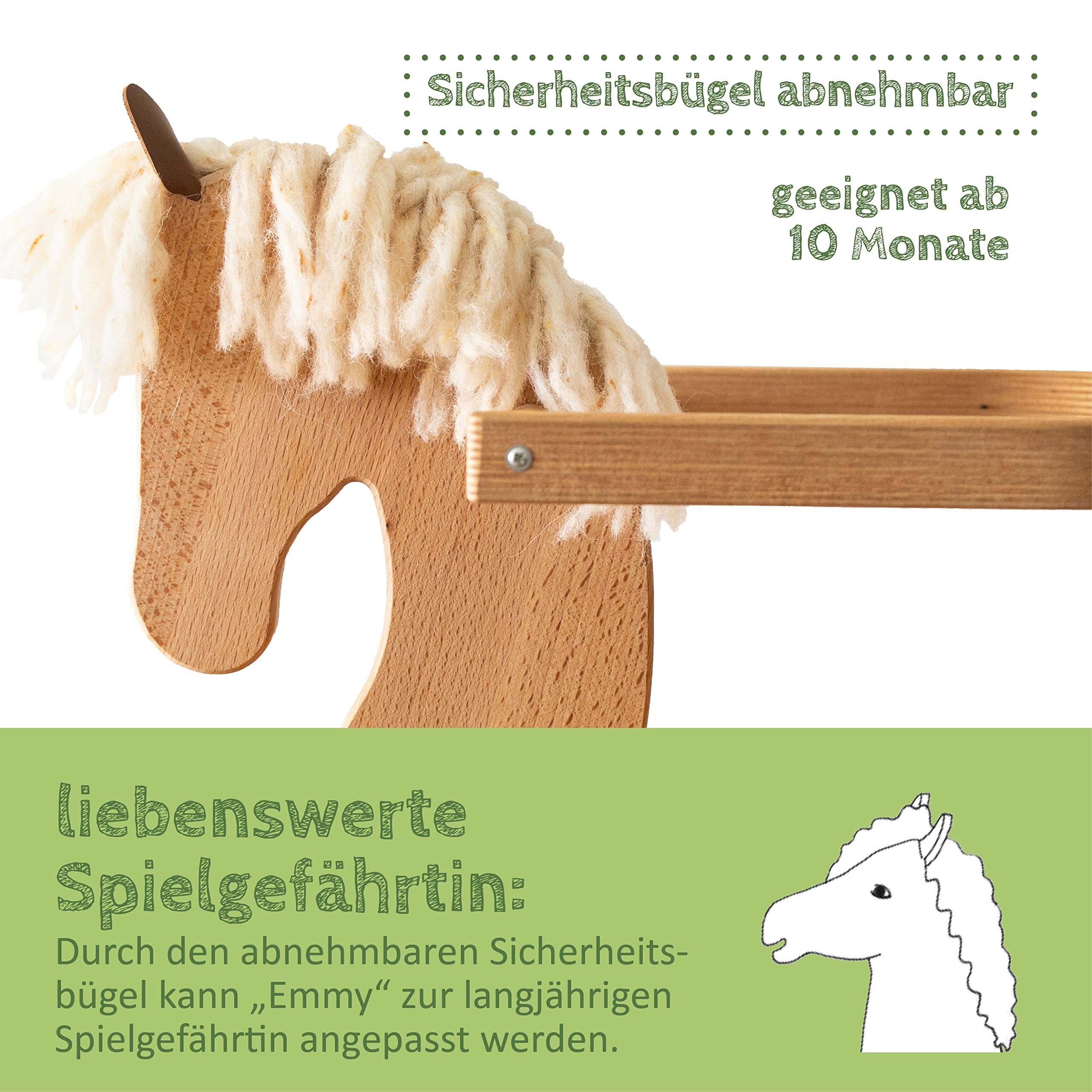 Kits Rocking Horse Large Mamas & Papas Rocking Horse Grooming