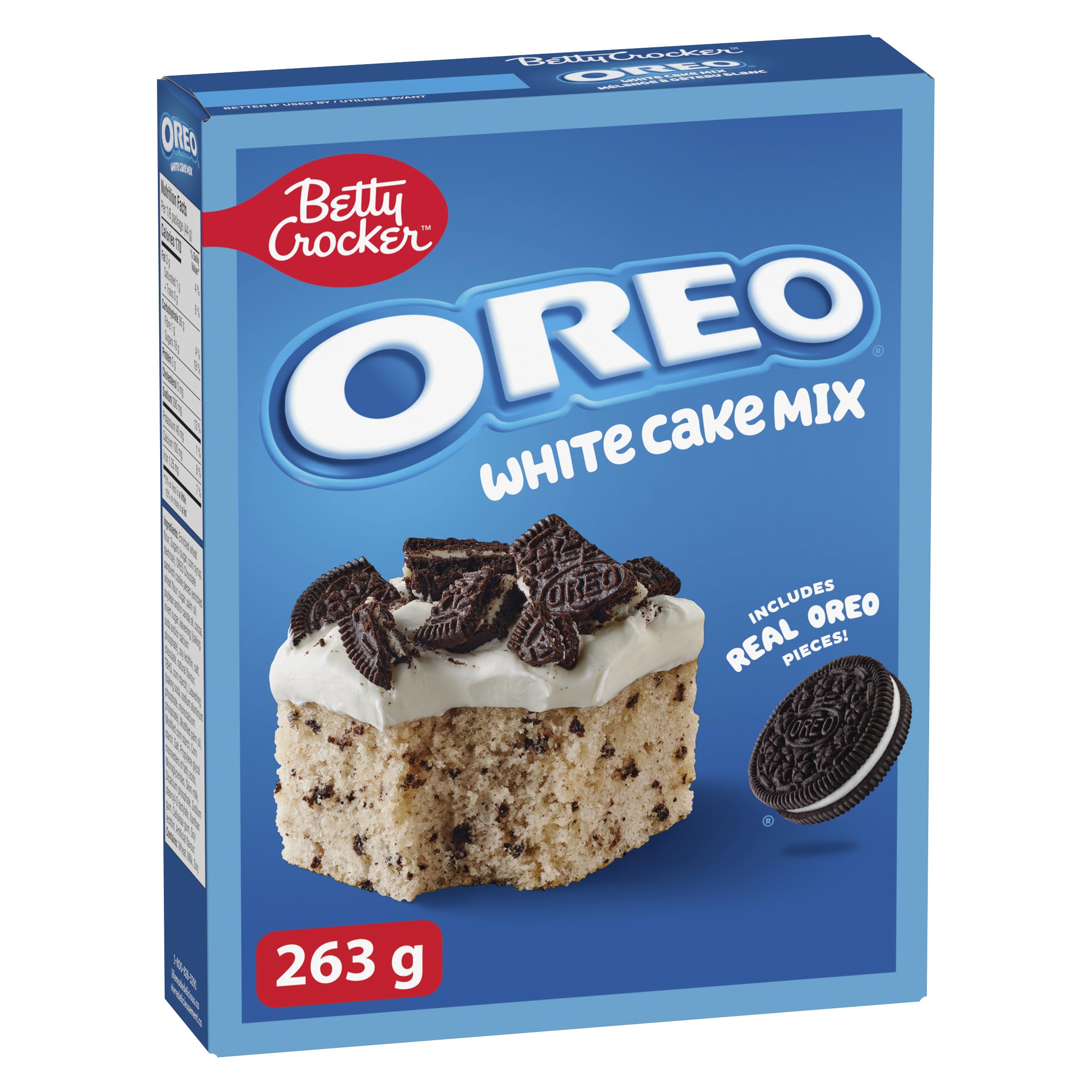 Betty Crocker Oreo White Cake Mix, Baking Mix, Just Add Water, Tastes ...