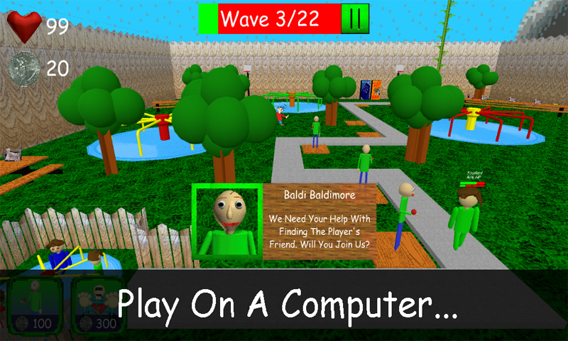 Baldi Tower Defense-Baldi's Basics fangame - App on Amazon Appstore
