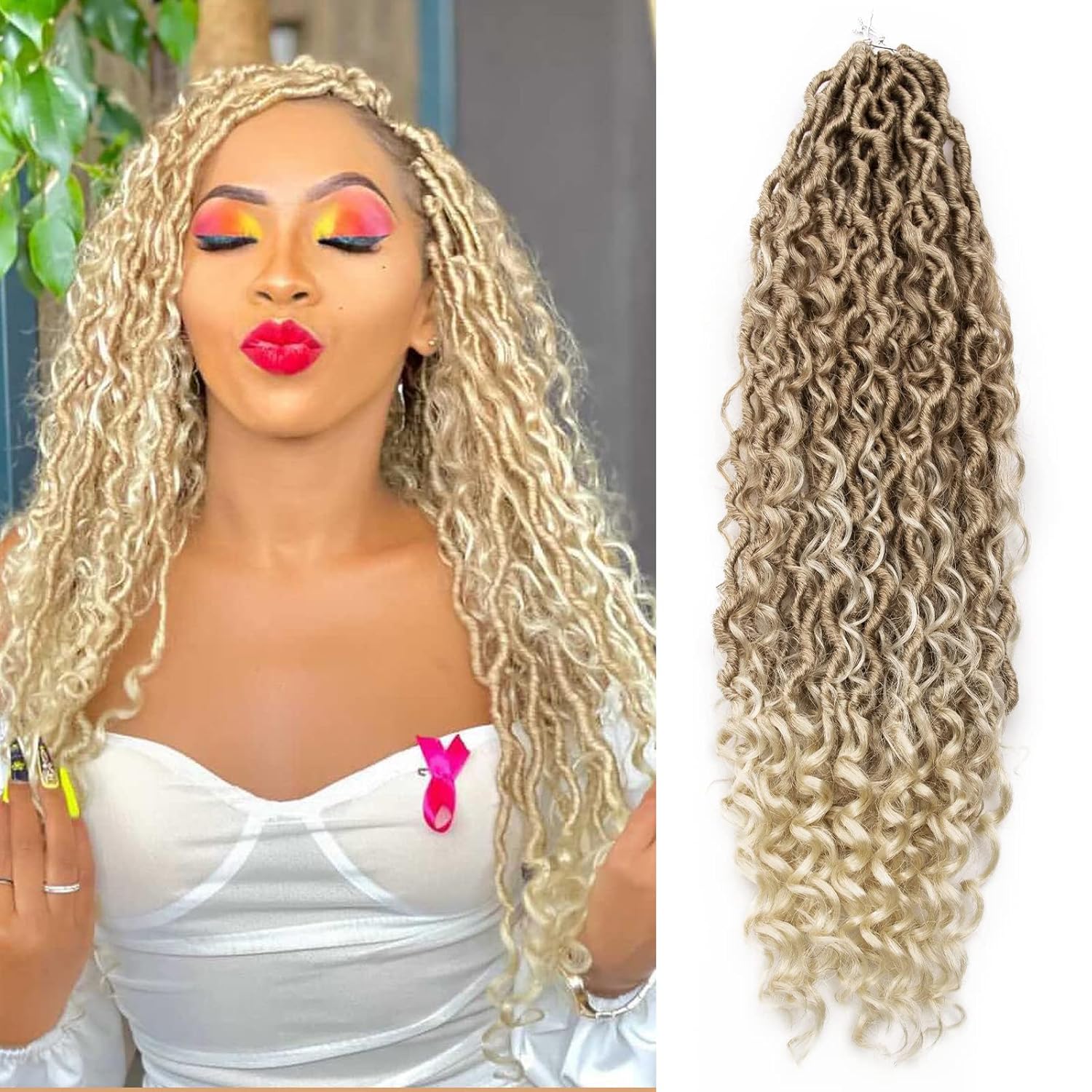 Amazon.com : Goddess Locs Crochet Hair 26Inch Crochet Locs,6Packs Boho ...