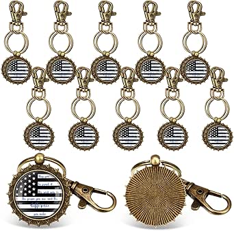 Tondiamo 20 Pcs 4th of July American Flag Keychains May You Be Proud ...
