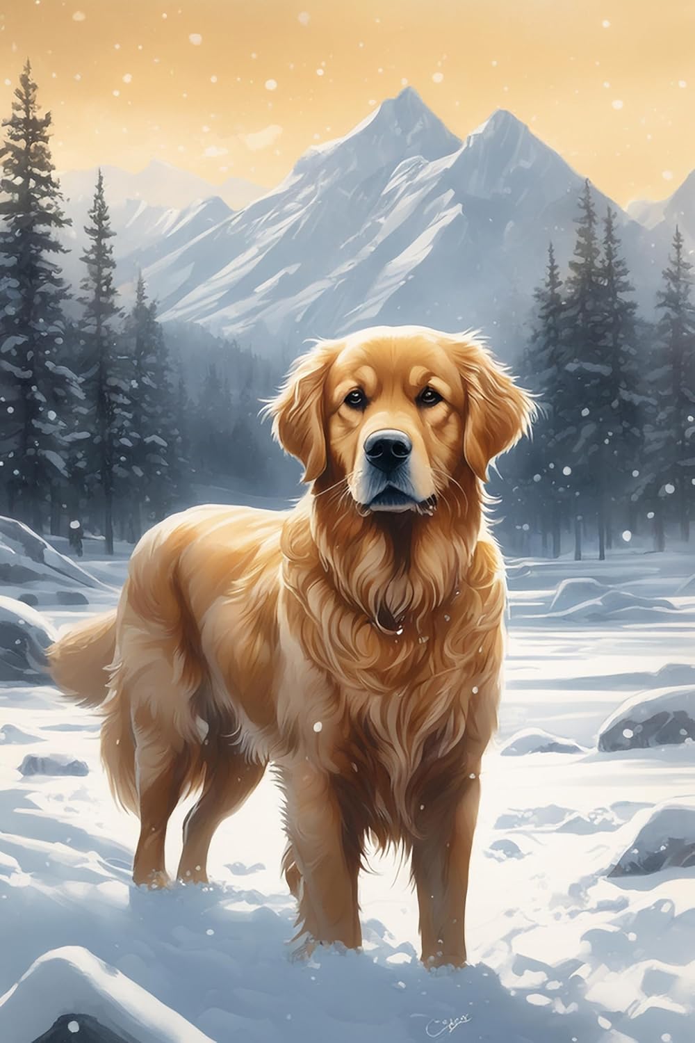 Amazon.com: Diamond Art Painting Kits for Adults - Golden Retriever ...