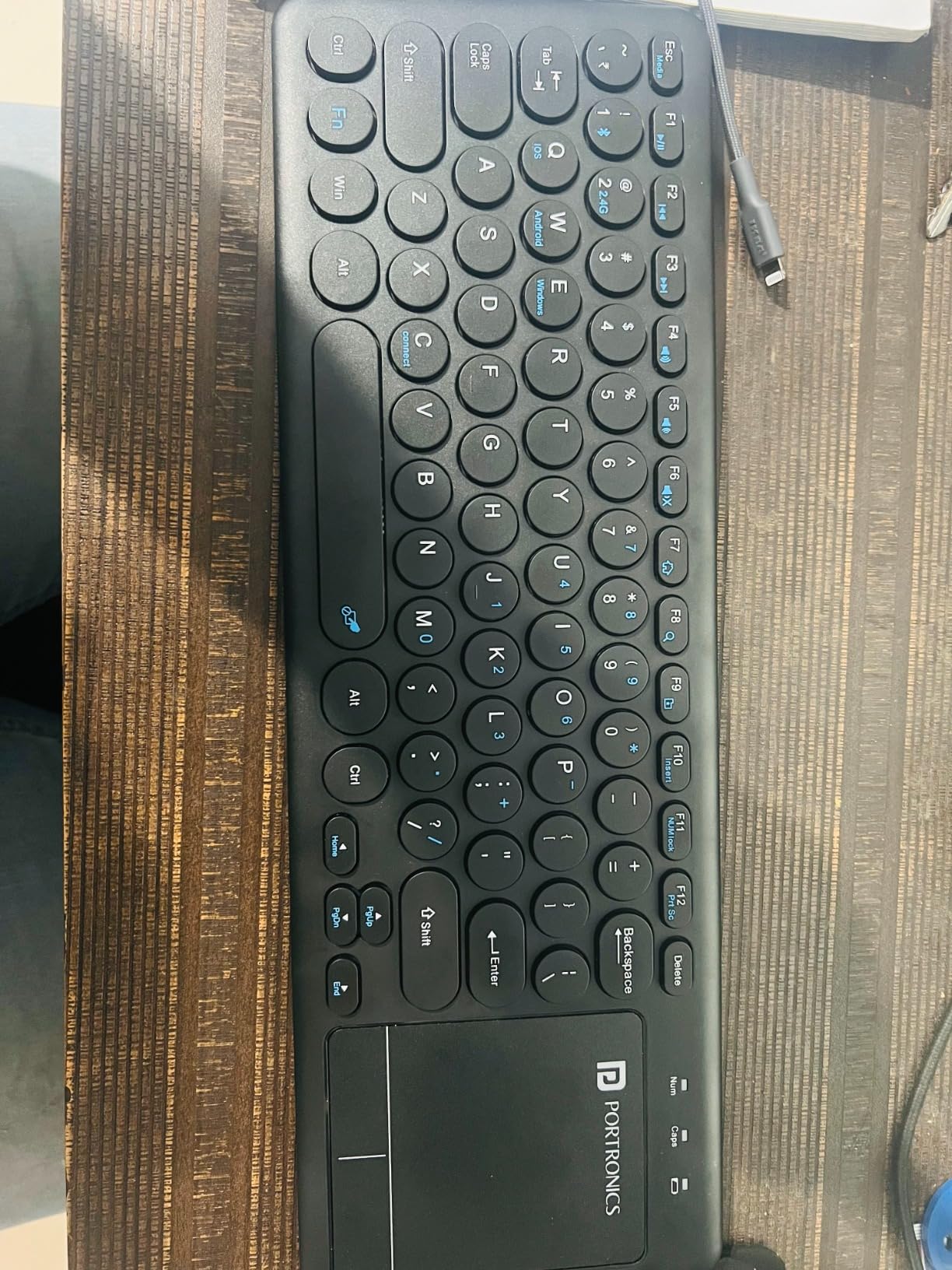 Amazon.in: Buy Portronics Bubble Pro Wireless Keyboard with Touchpad ...