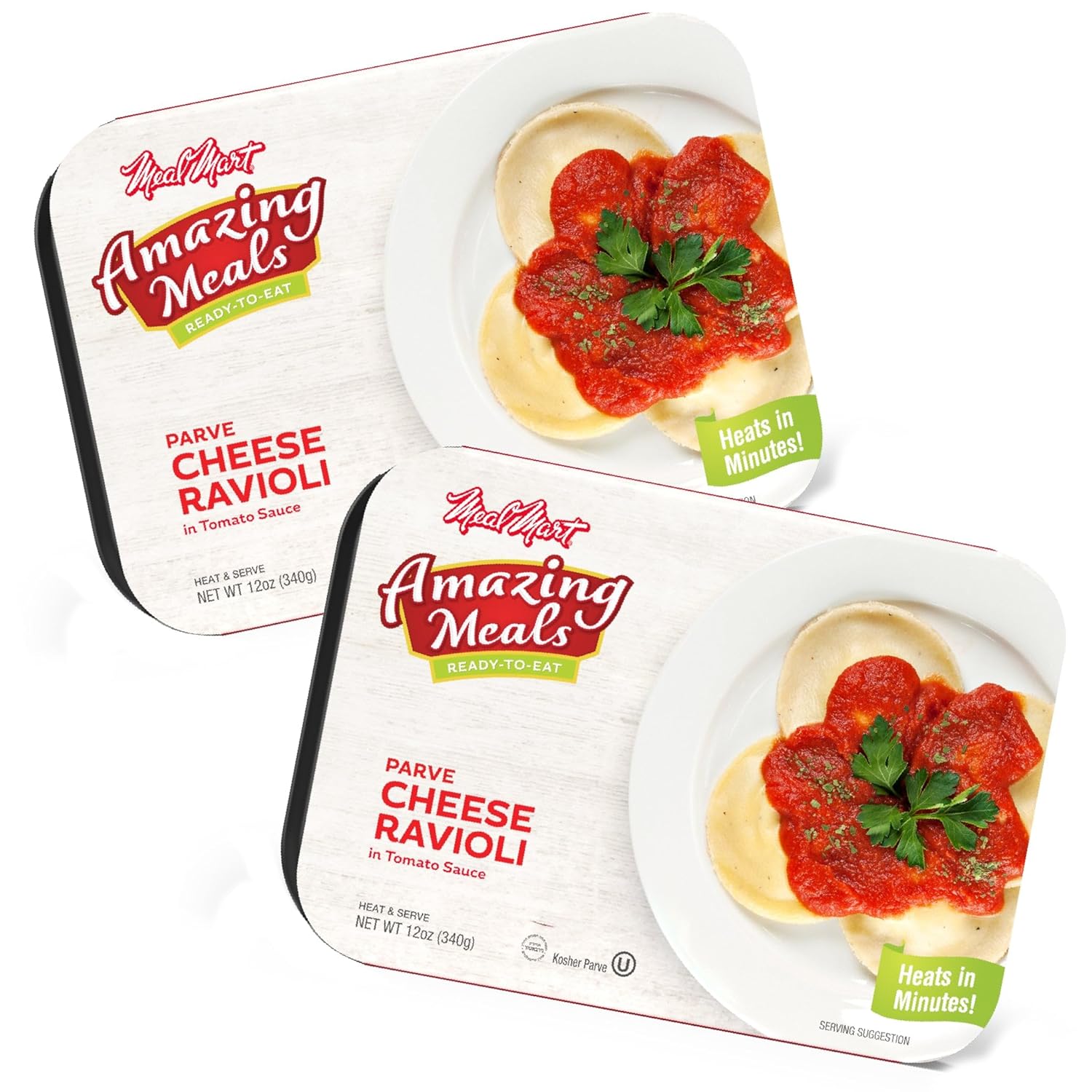 Amazon.com: Kosher Parve Ready Meals - Cheese Ravioli in Tomato Sauce ...