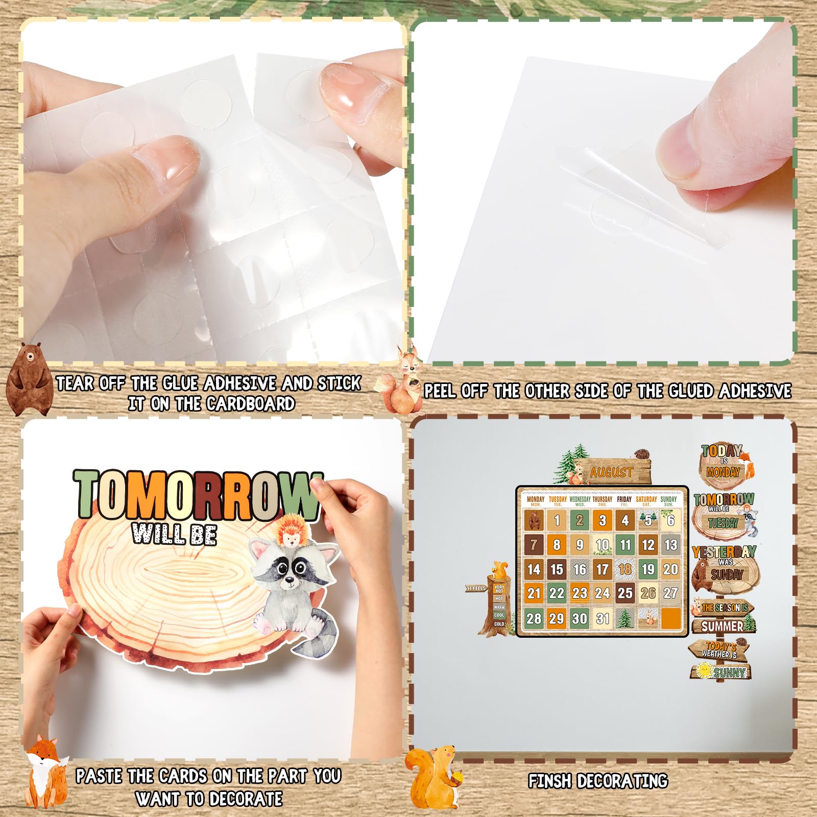 Snapklik.com : Cholemy 85 Pcs Calendar Bulletin Board Set Classroom ...