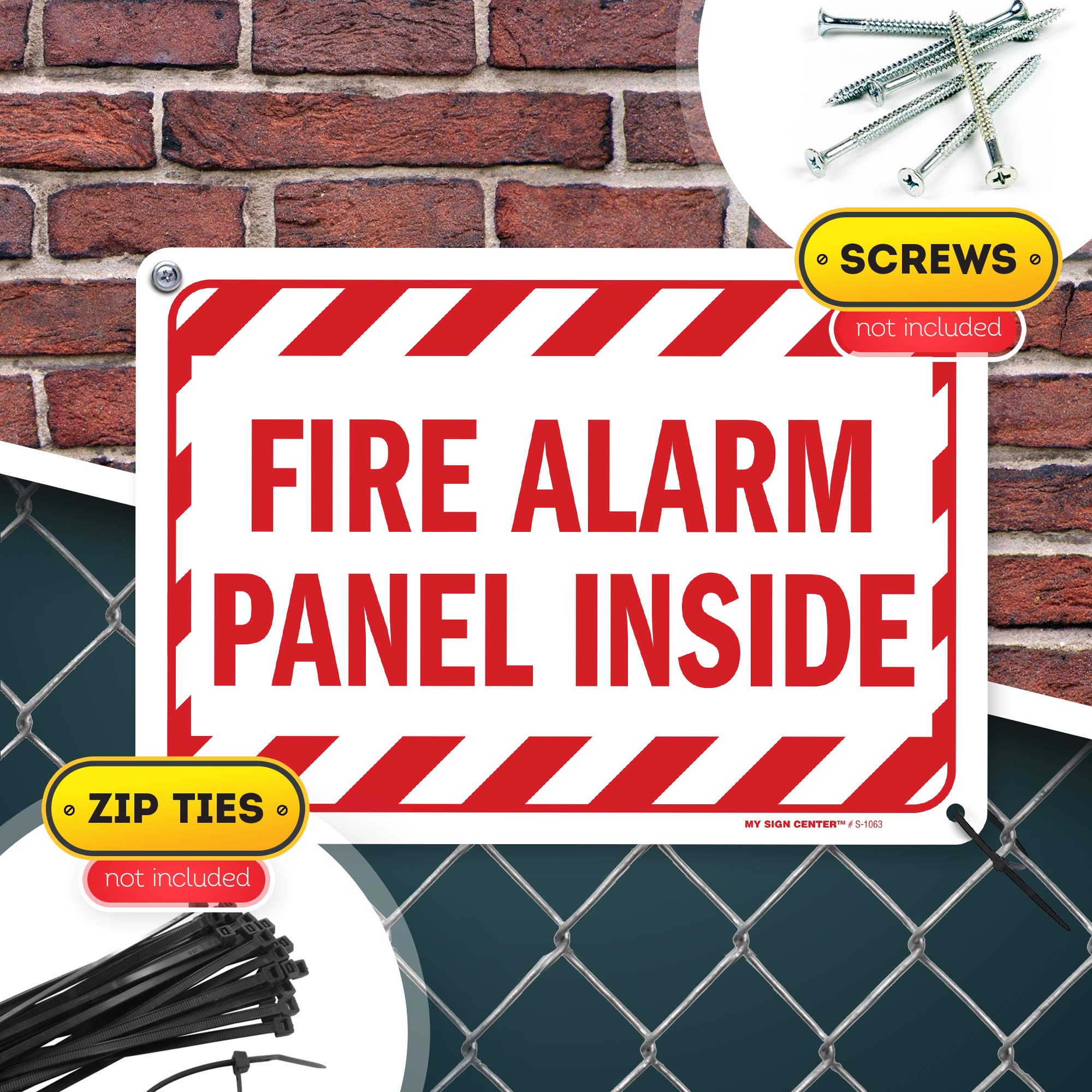 Fire Alarm Panel Inside Sign, Made Out of .040 Rust-Free Aluminum ...