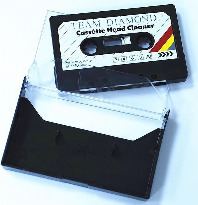 CrazyGadget® Audio Cassette Head Cleaner Tape Player Dust Cleaning ...