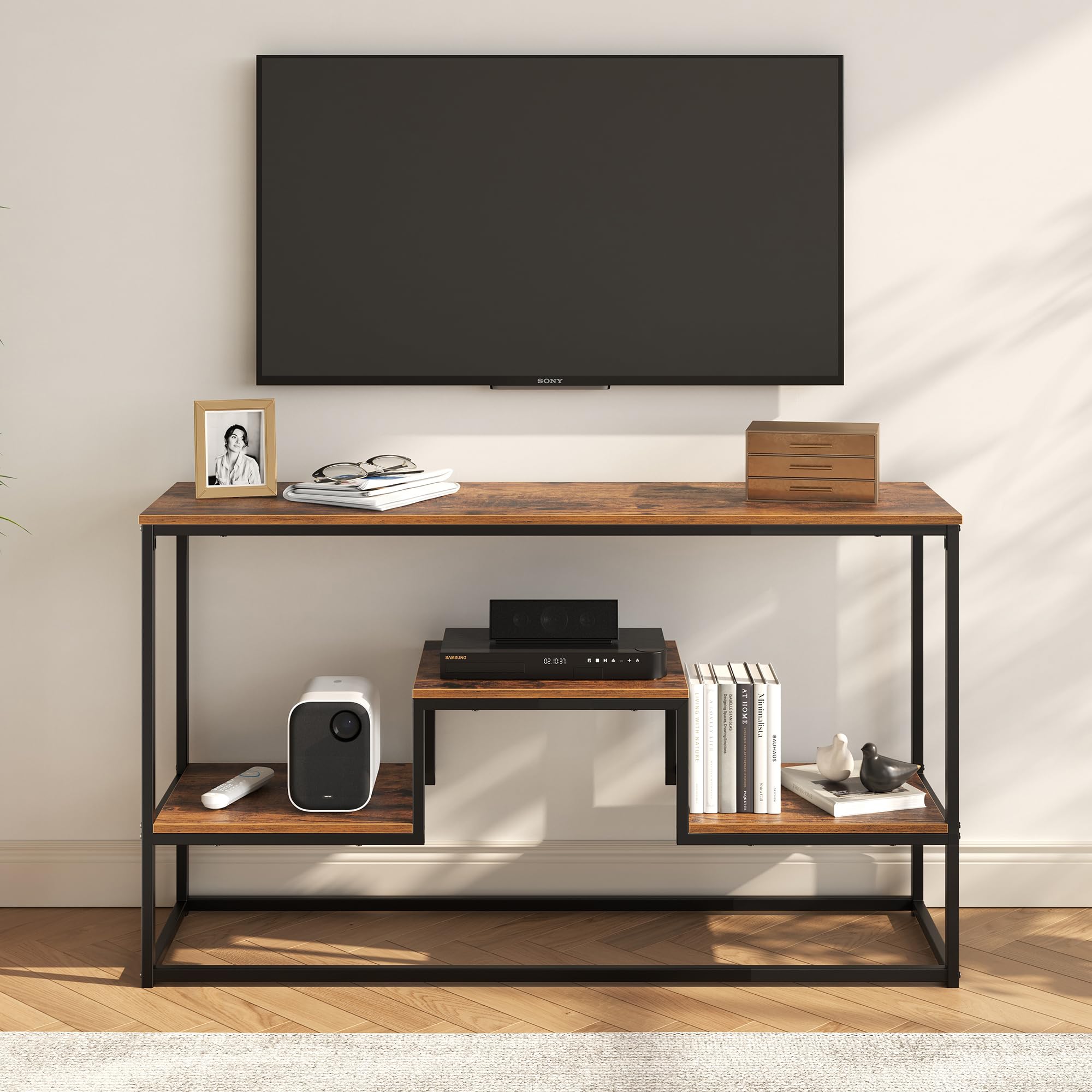 Tall Tv Stand For Bedroom ELEGANT Modern TV Stand Cabinet With Shelves