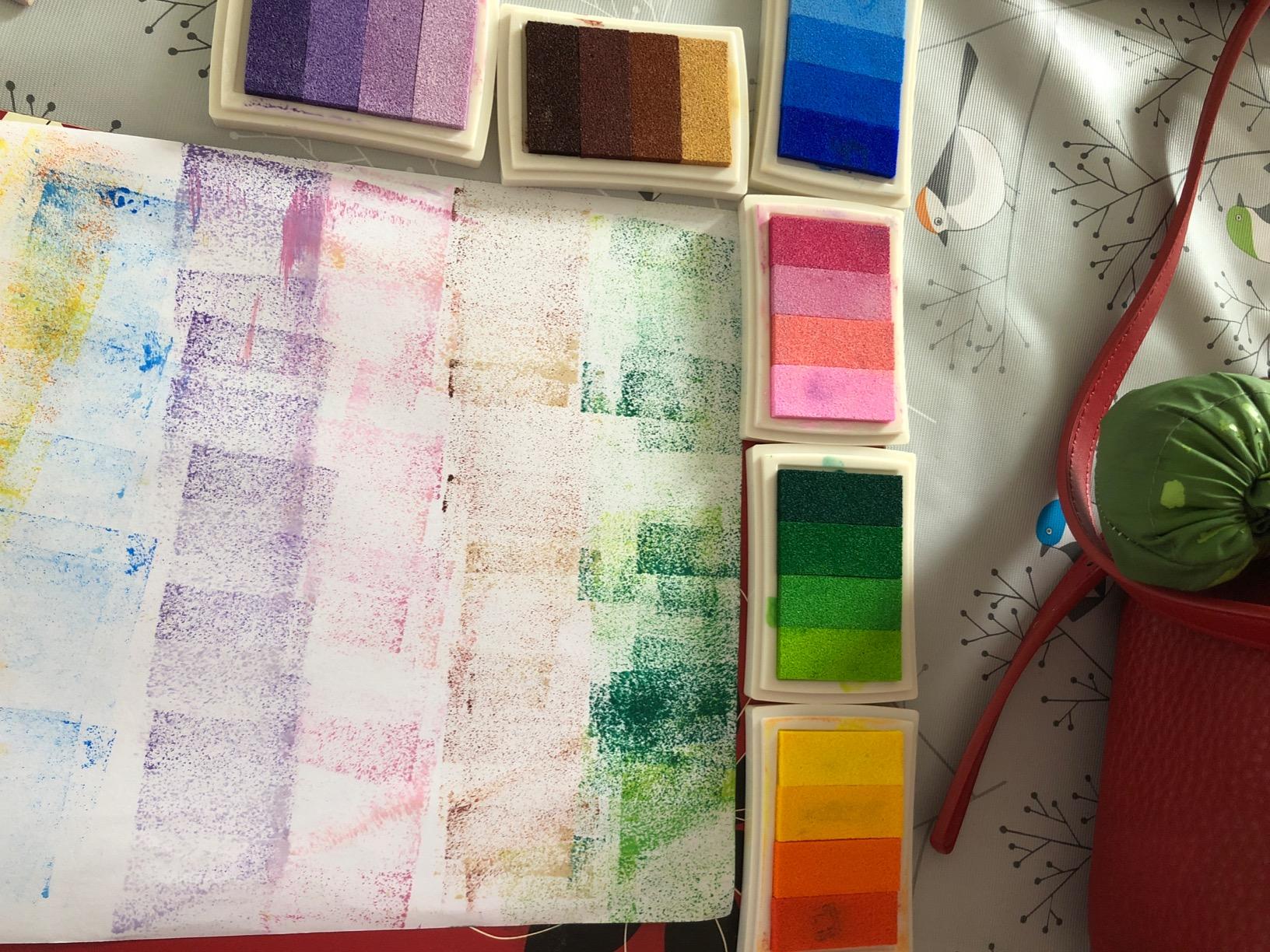 Rainbow Ink Pad Sets, 24 Shades of Beautiful Water-Based Colours - for ...