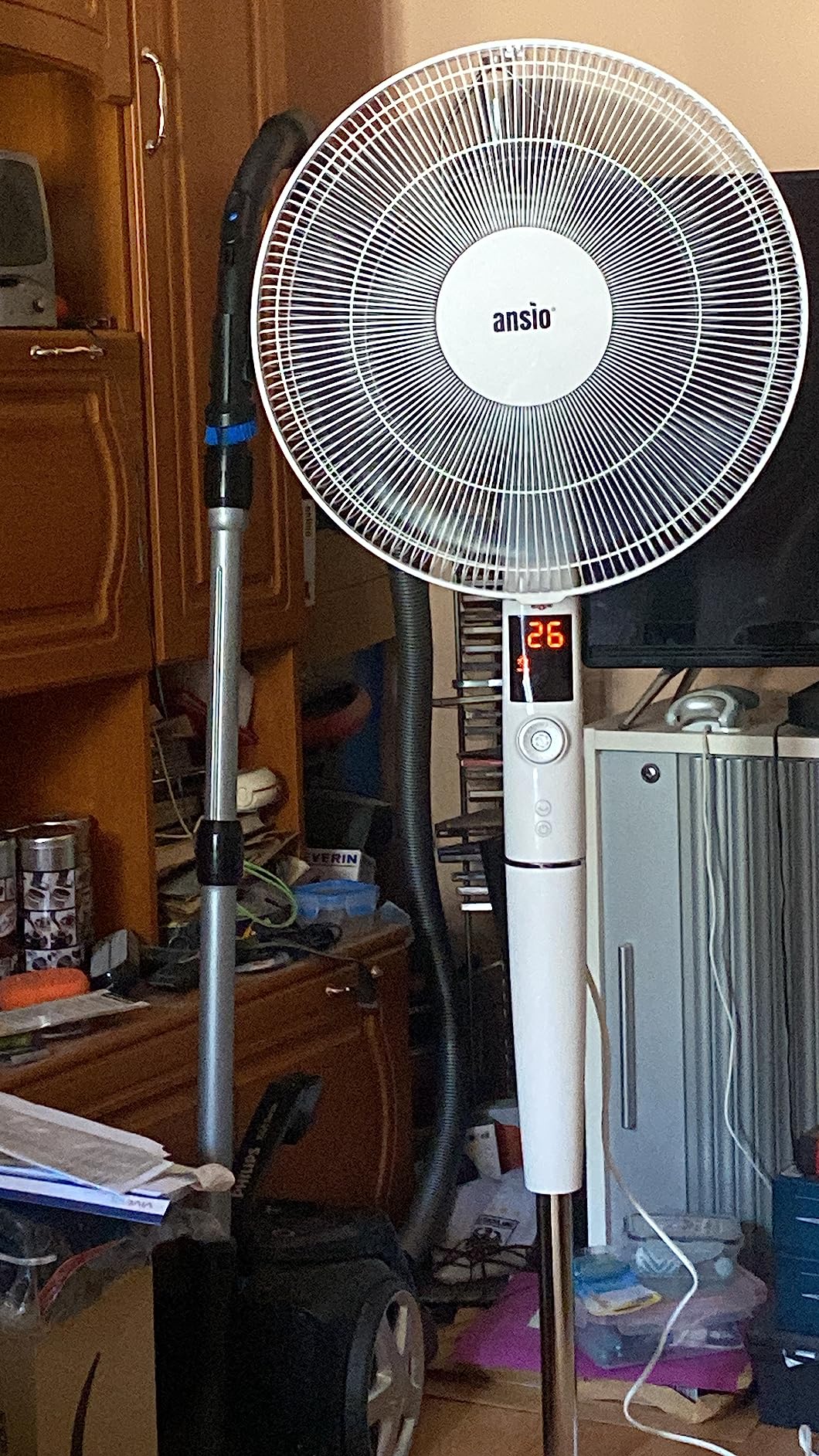 ANSIO Standventilator 40cm mit Fernbedienung - Ventilator- Standlüfter ...