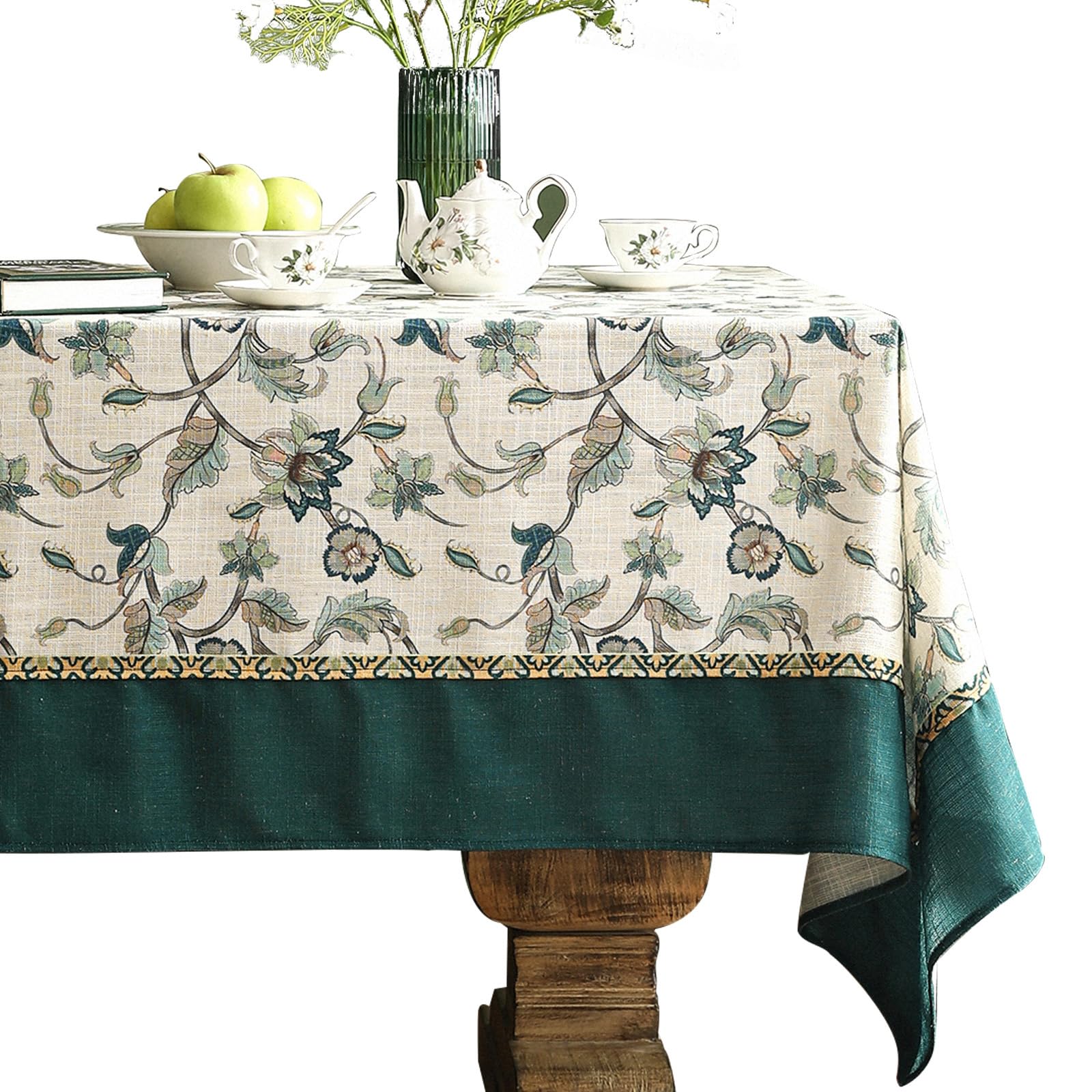 Linen Tablecloth for Rectangle, Soft Comfortable Table Cover Decorative ...