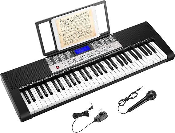 Amazon.com: BIGFUN Portable Electronic Keyboard Piano - 61 Keys Piano ...