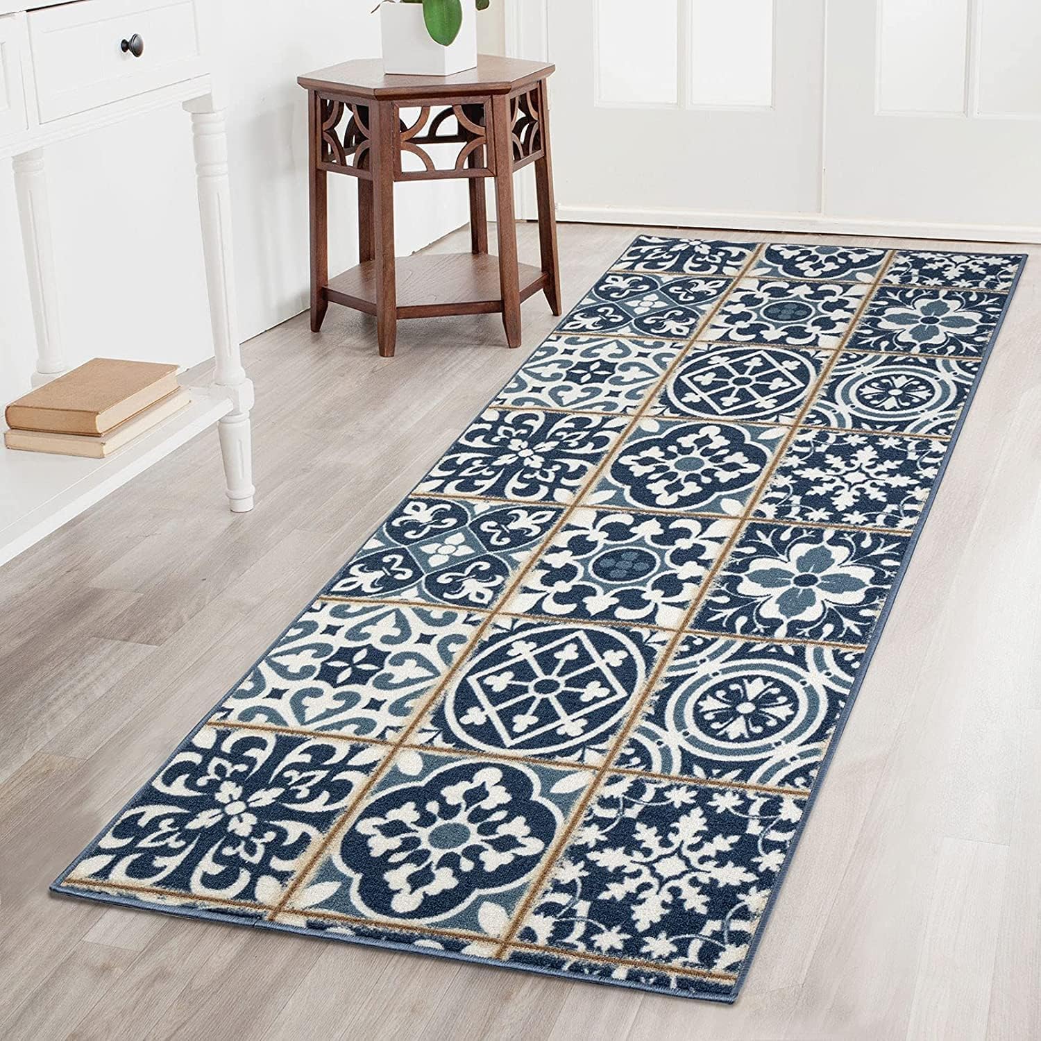 renoazul® Long Runner Rugs for Hallway - Ouranos Red, 80 X 300 cm Long ...