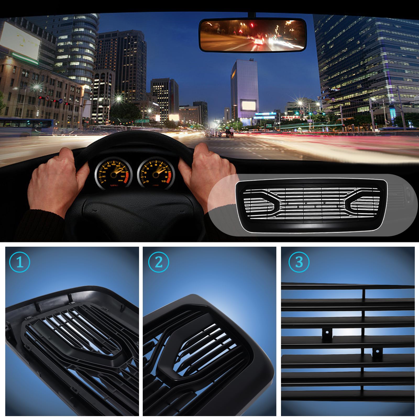 Snapklik.com : HAQQI Front Grill w/Letters Compatible