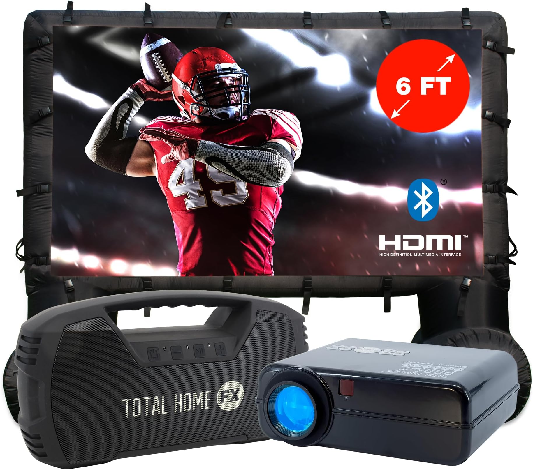Amazon.com: Outdoor Theater Kit with Weather Resistant Projector, 40 ...
