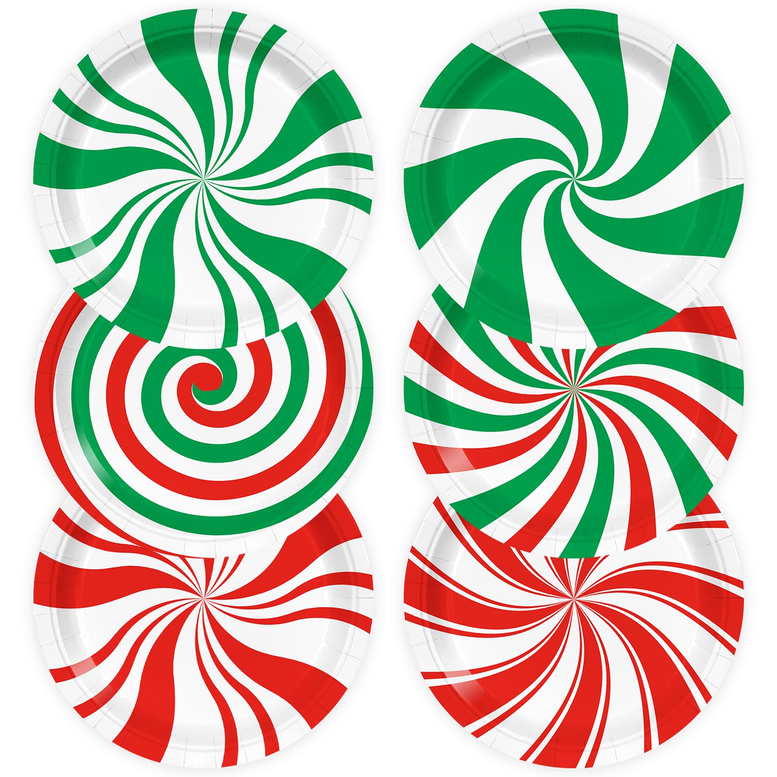 Amazon.com: XIENBLOC 72pcs Christmas Candy Plates Candy Birthday Party ...