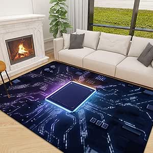 Amazon.com: FUIENCFKE Area Rug Central Computer Processors Motherboard ...