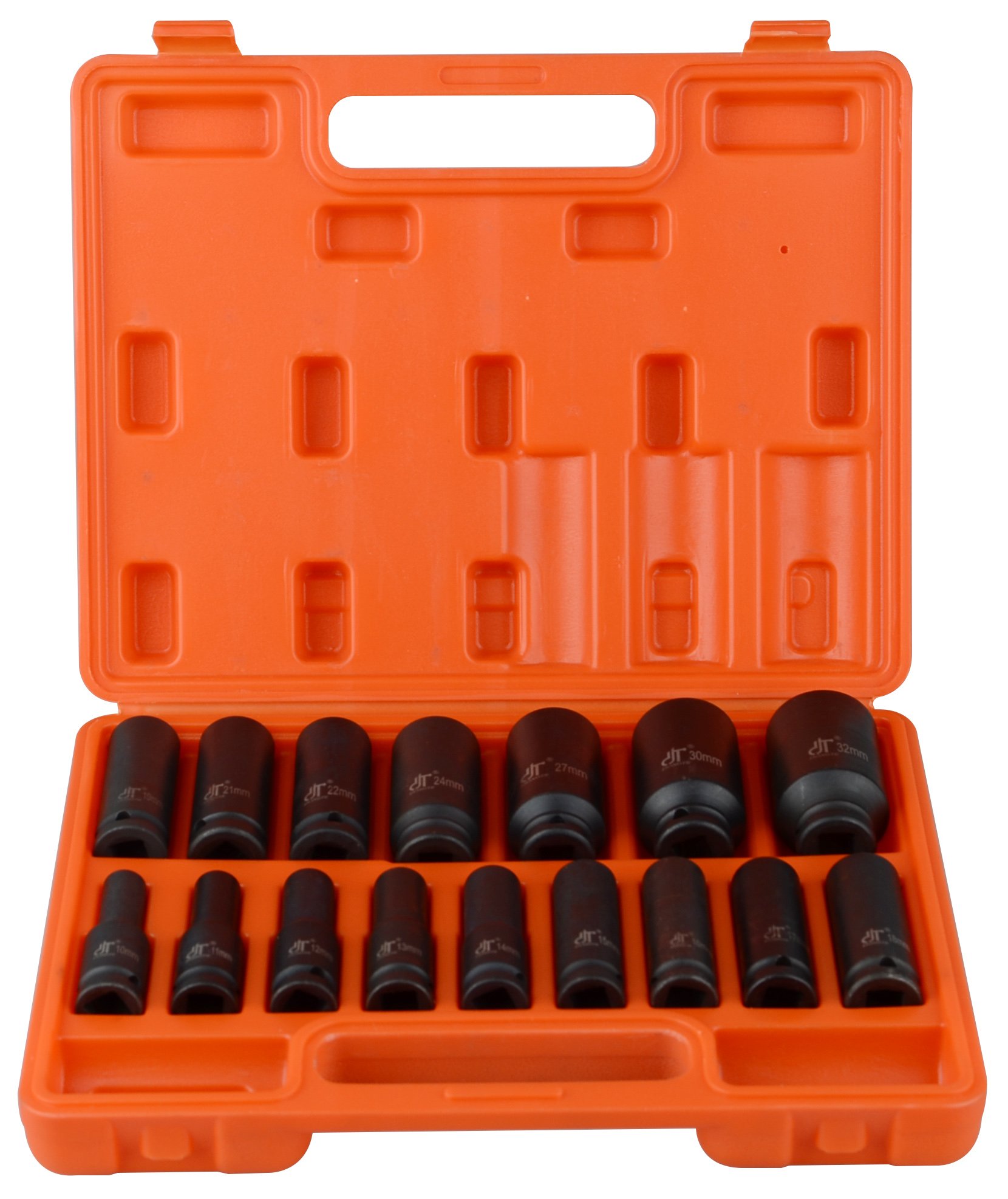 16pc 1/2" Drive Impact Deep Socket Set Metric 10-32mm Nut H78 Car ...