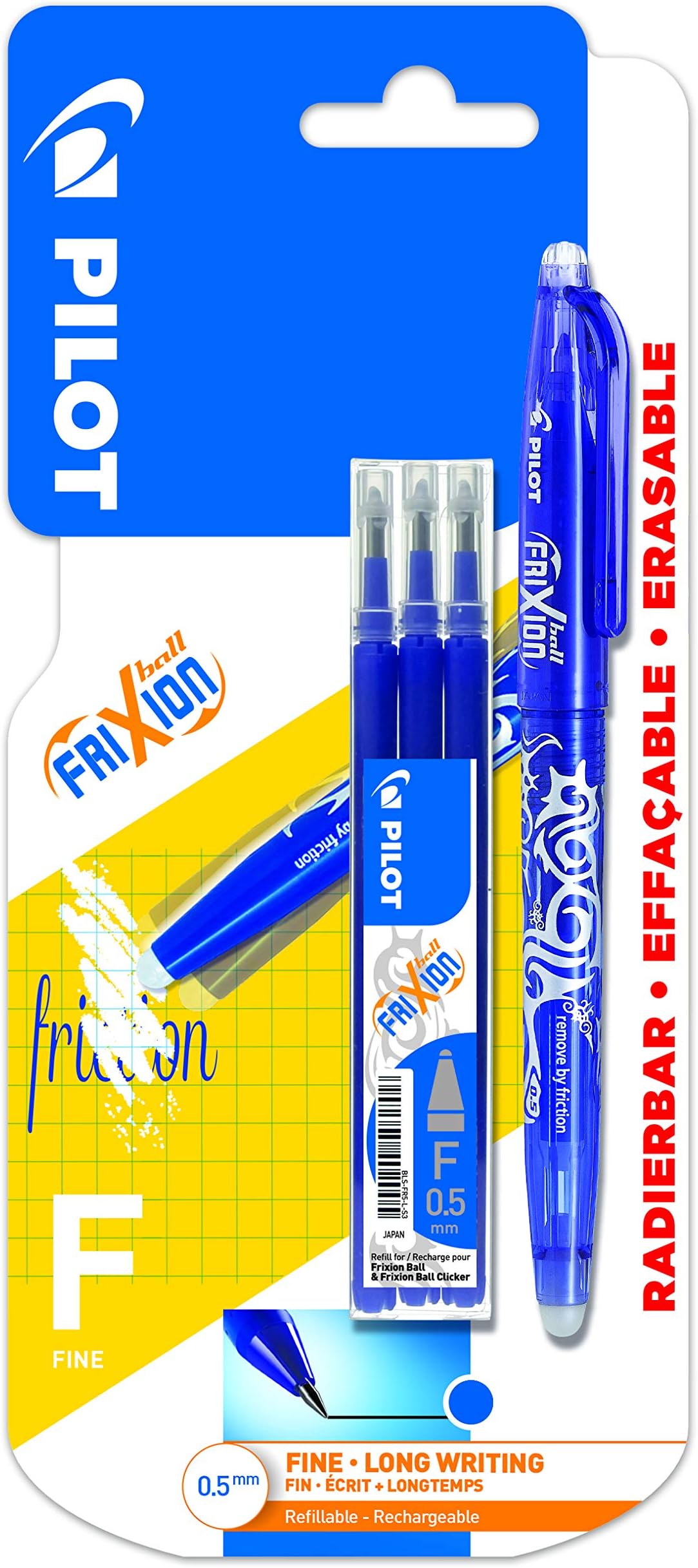 Beetest 24 PCS Stylo effaçable, Stylos à encre gel effaçables, Stylos ...