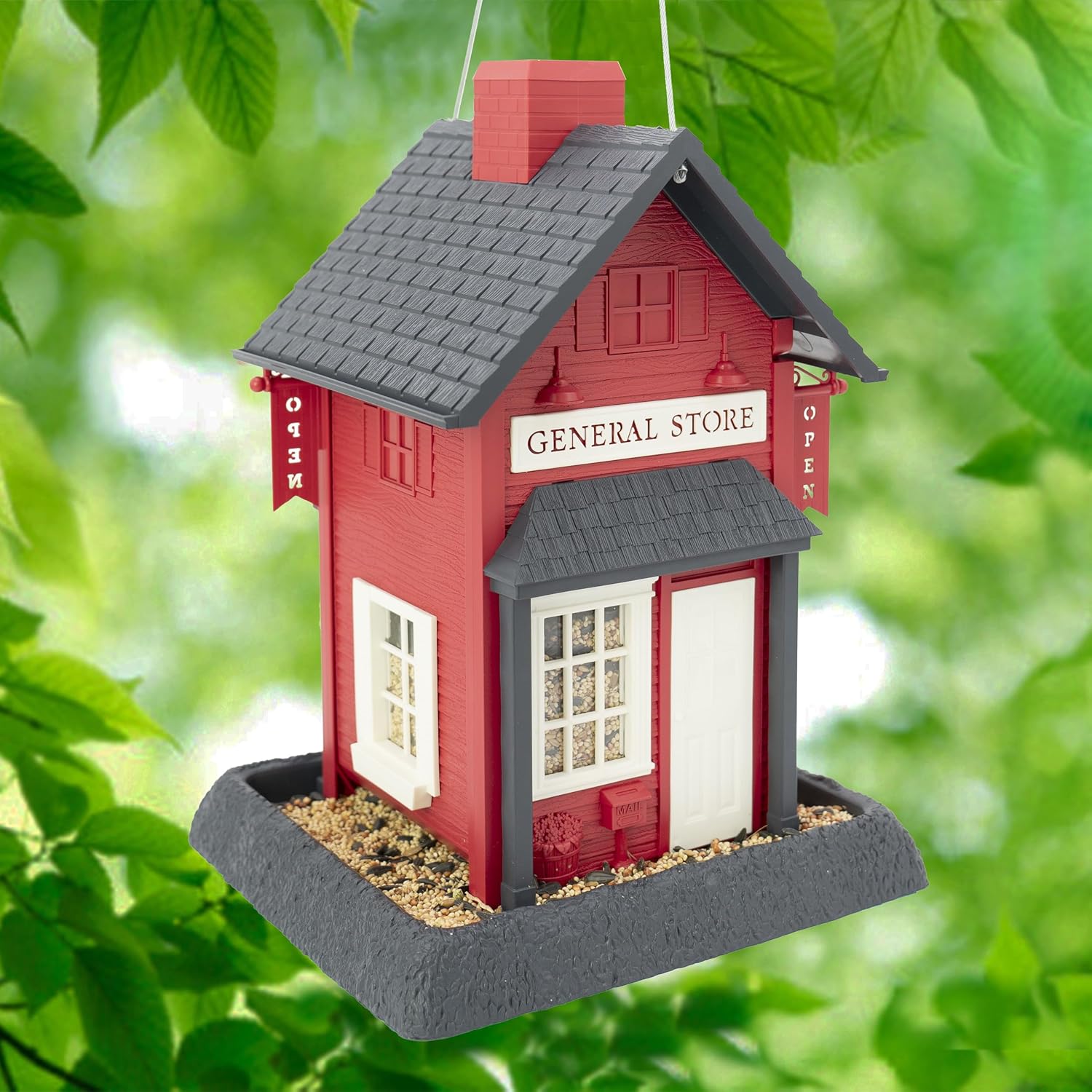 Amazon.com : North States Village Collection Red General Store Bird ...