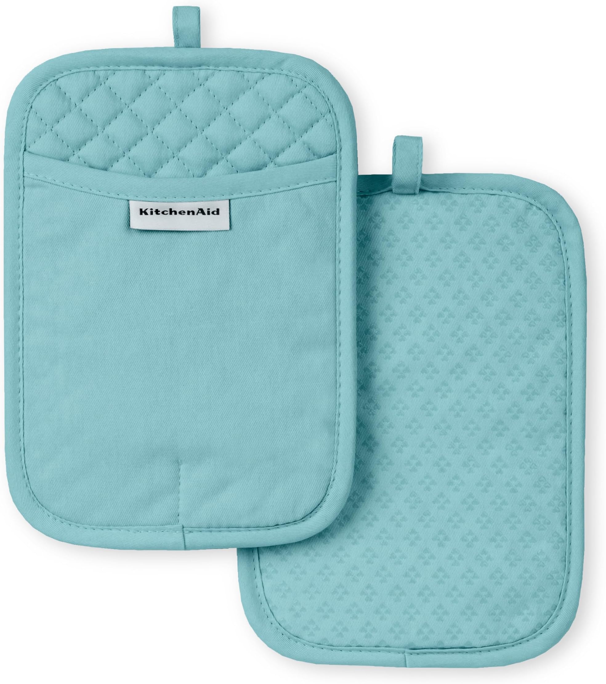 Amazon.com: KitchenAid Asteroid Pot Holder 2-Pack Set, Mineral Water, 7 ...