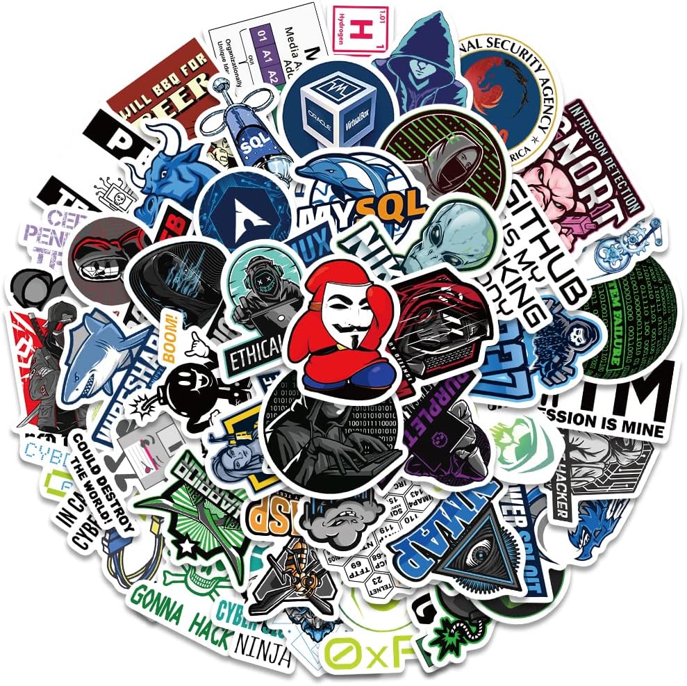 Amazon.com: 50PCS Hacker Programming Network Cool Stickers,Decal ...