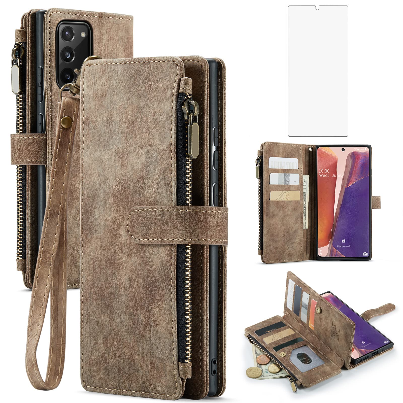 Amazon.com: Asuwish Phone Case for Samsung Galaxy Note 20 Glaxay Note20 5G Wallet Cover and ...