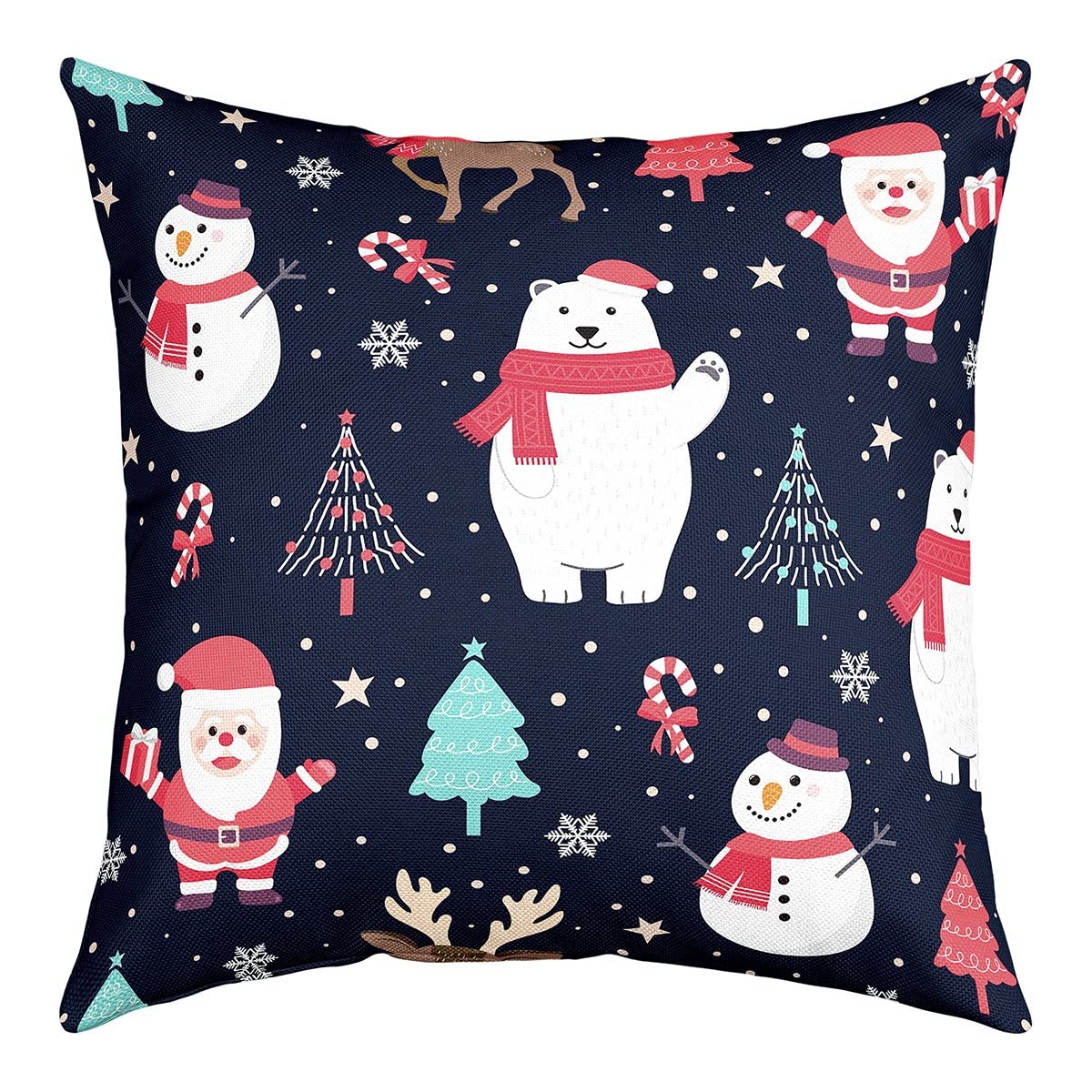 Erosebridal Christmas Throw Pillow Covers for Kids Child,Cartoon Xmas ...