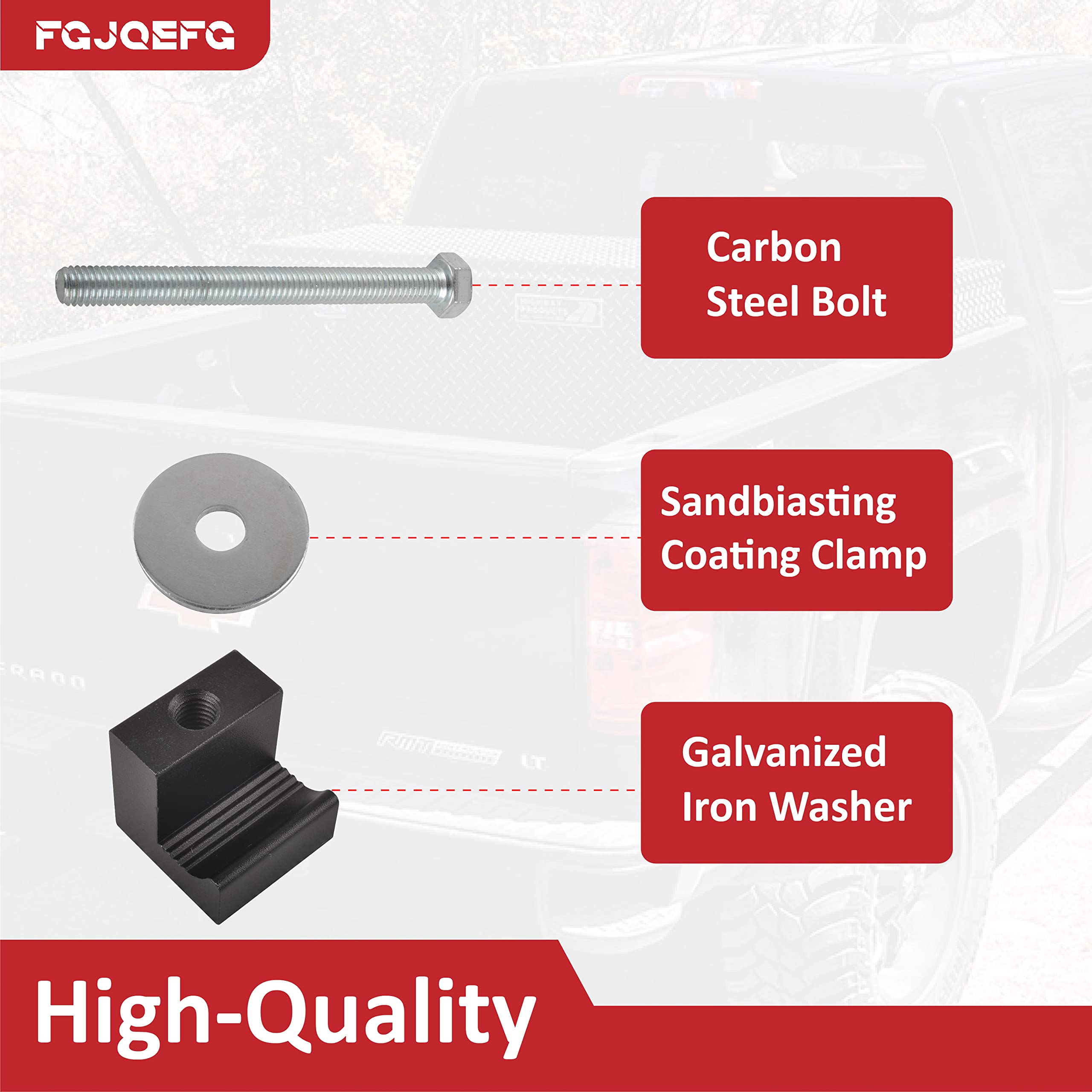 Snapklik.com : Truck Tool Box Mouting Kit, Pickup Truck Bed Tie Downs ...