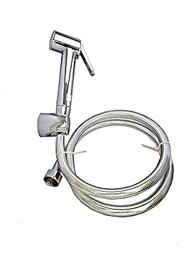 Cera F8030103 Health Faucet ABS Body with Wall Hook Braided Rubber Hose ...