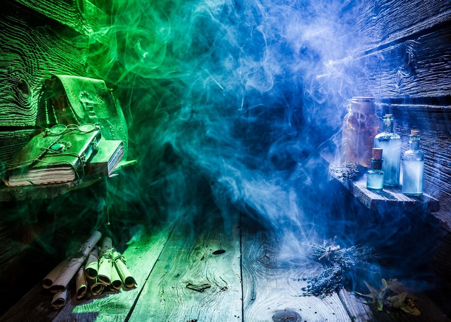 Amazon.com : BELECO 10x8ft Fabric Halloween Chemistry Lab Backdrop ...