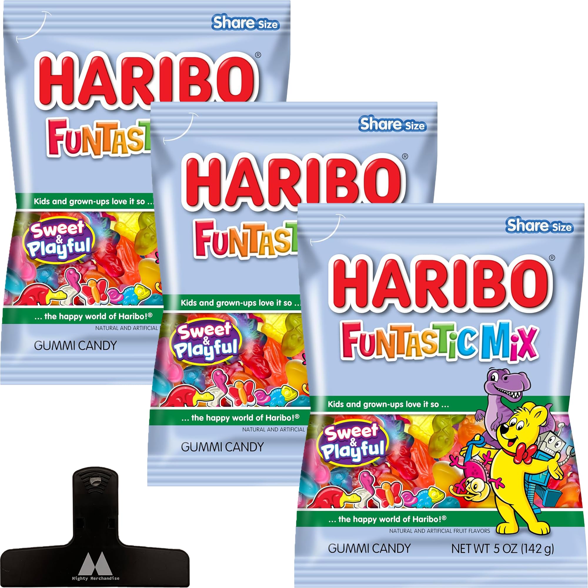 Amazon.com : Haribo Funtastic Mix Gummies Candy - 5 oz Bags (Pack of 3 ...